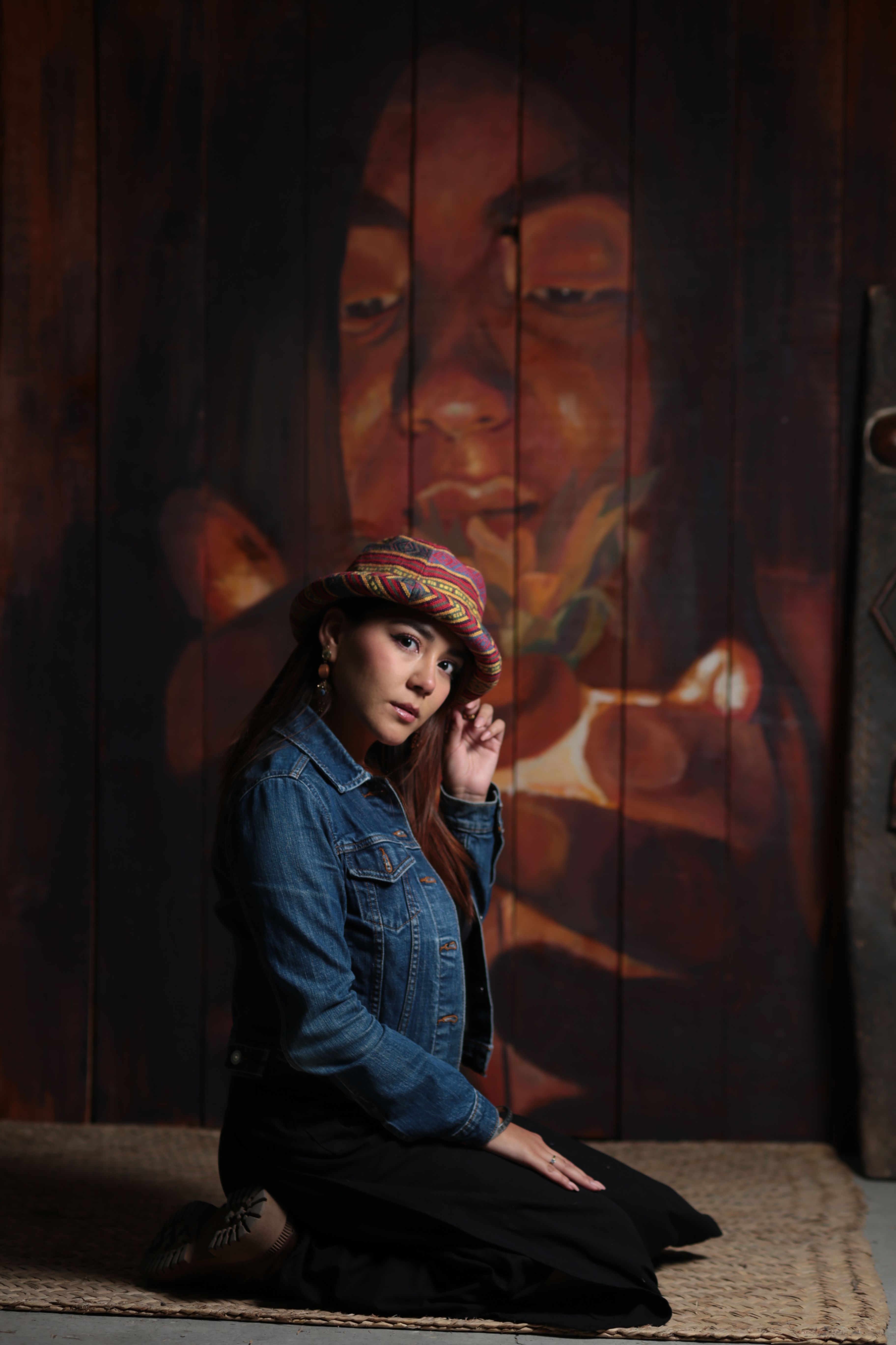 Retrato Artístico Con Expresión Cultural En La Ciudad De México · Foto ...