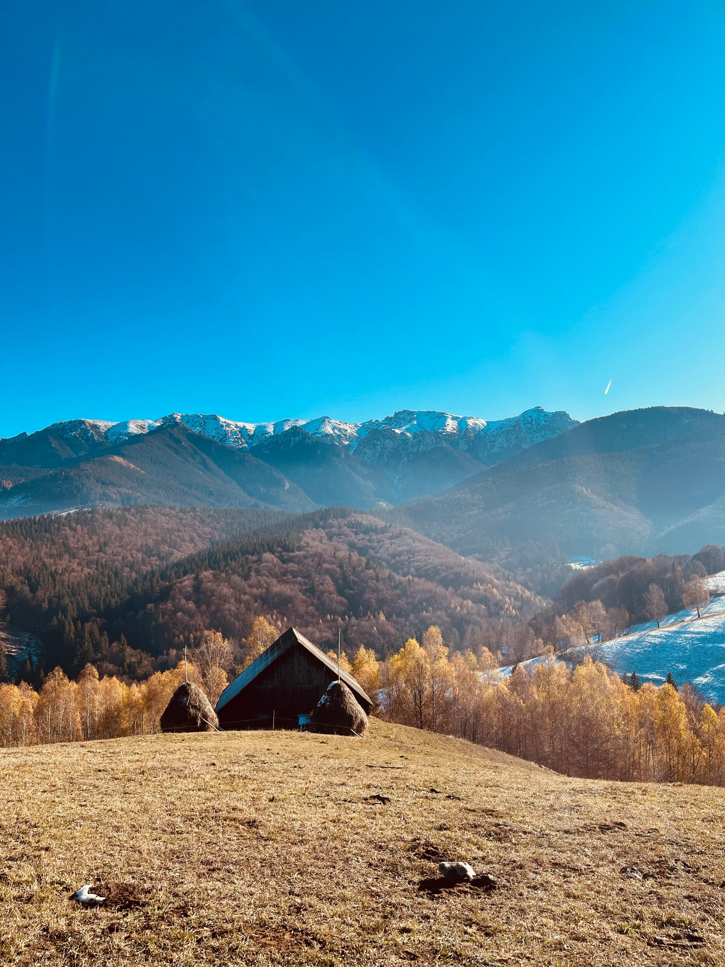 Idyllic Mountain Cabin with Stunning Views · Free Stock Photo