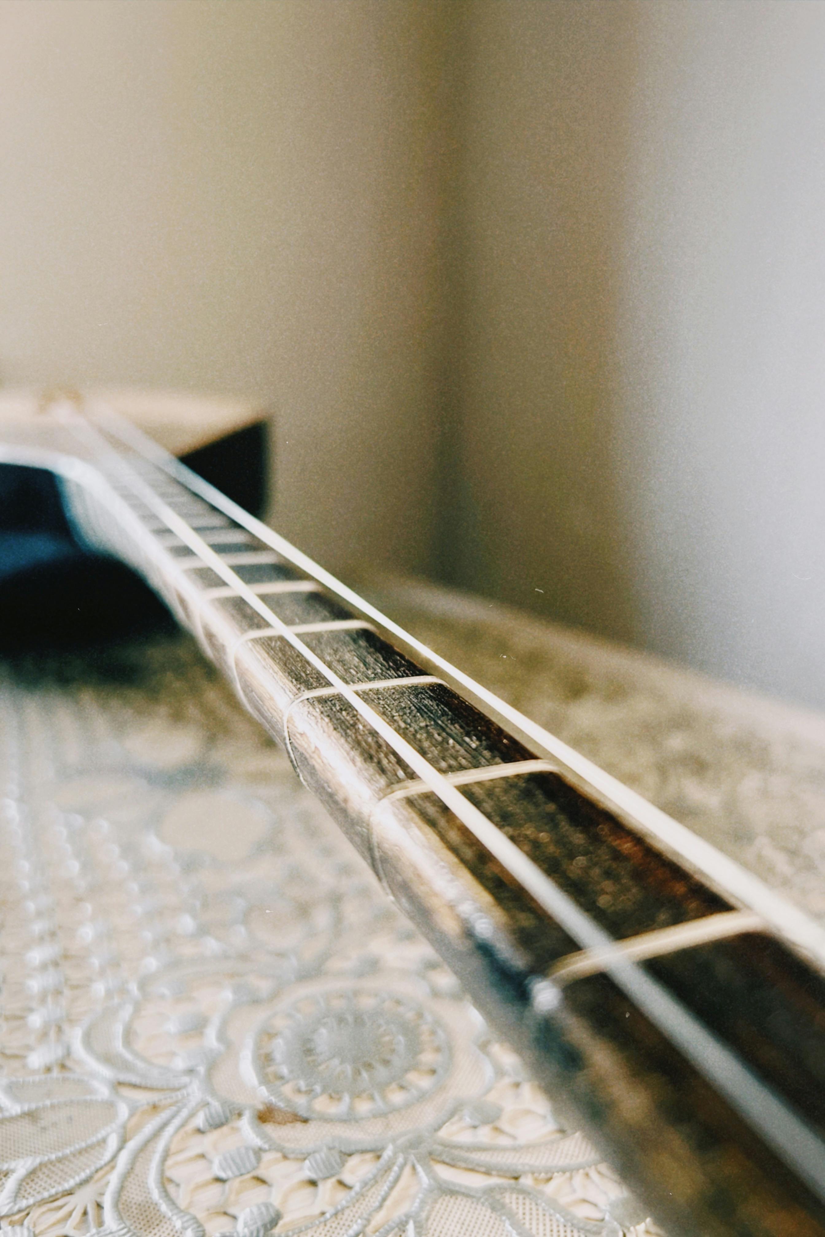 Close-Up of Dombyra String Instrument in Almaty · Free Stock Photo