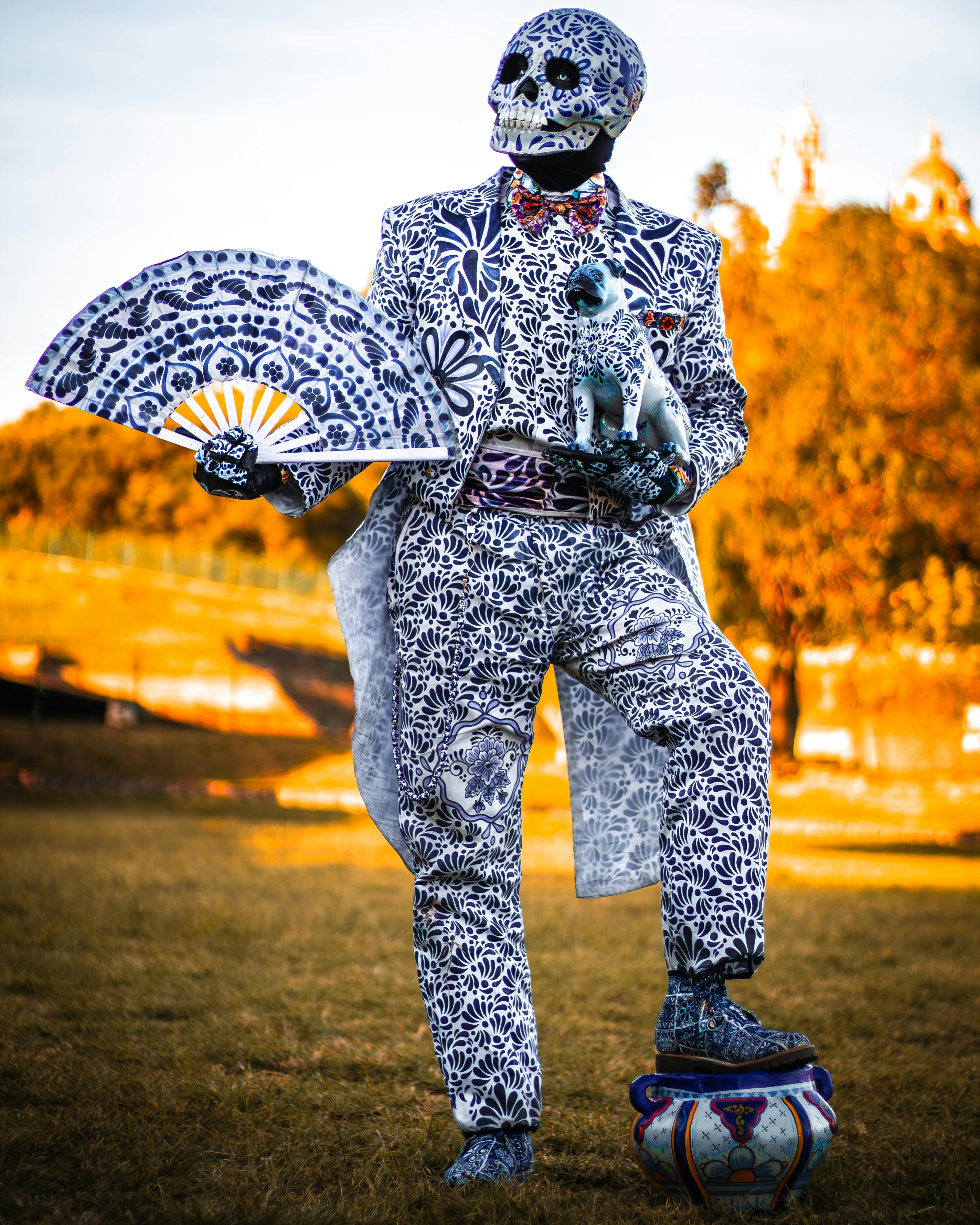 Colorful Catrina Costume at Cholula Mexico · Free Stock Photo