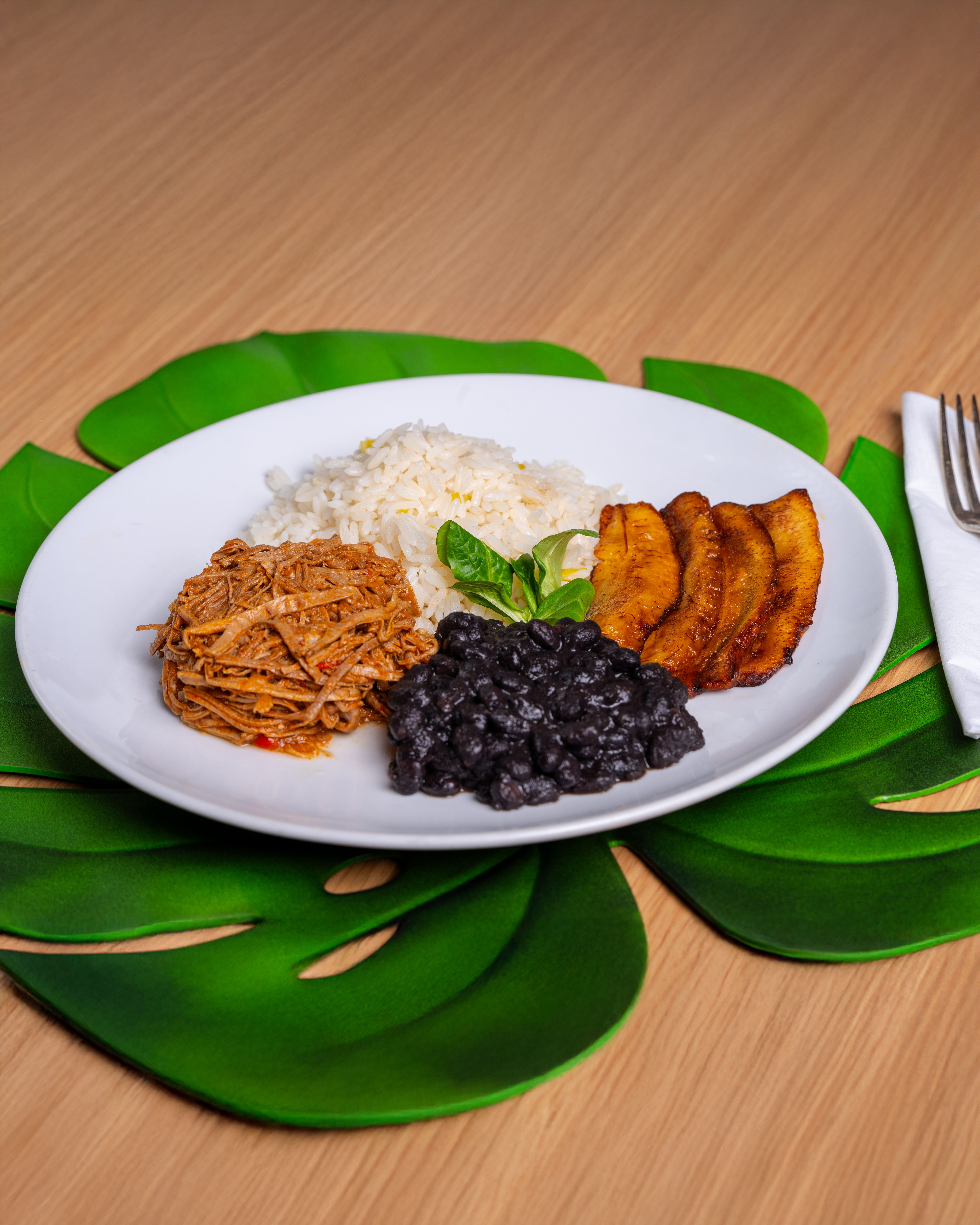 Delicious Latin American Plate with Plantains · Free Stock Photo