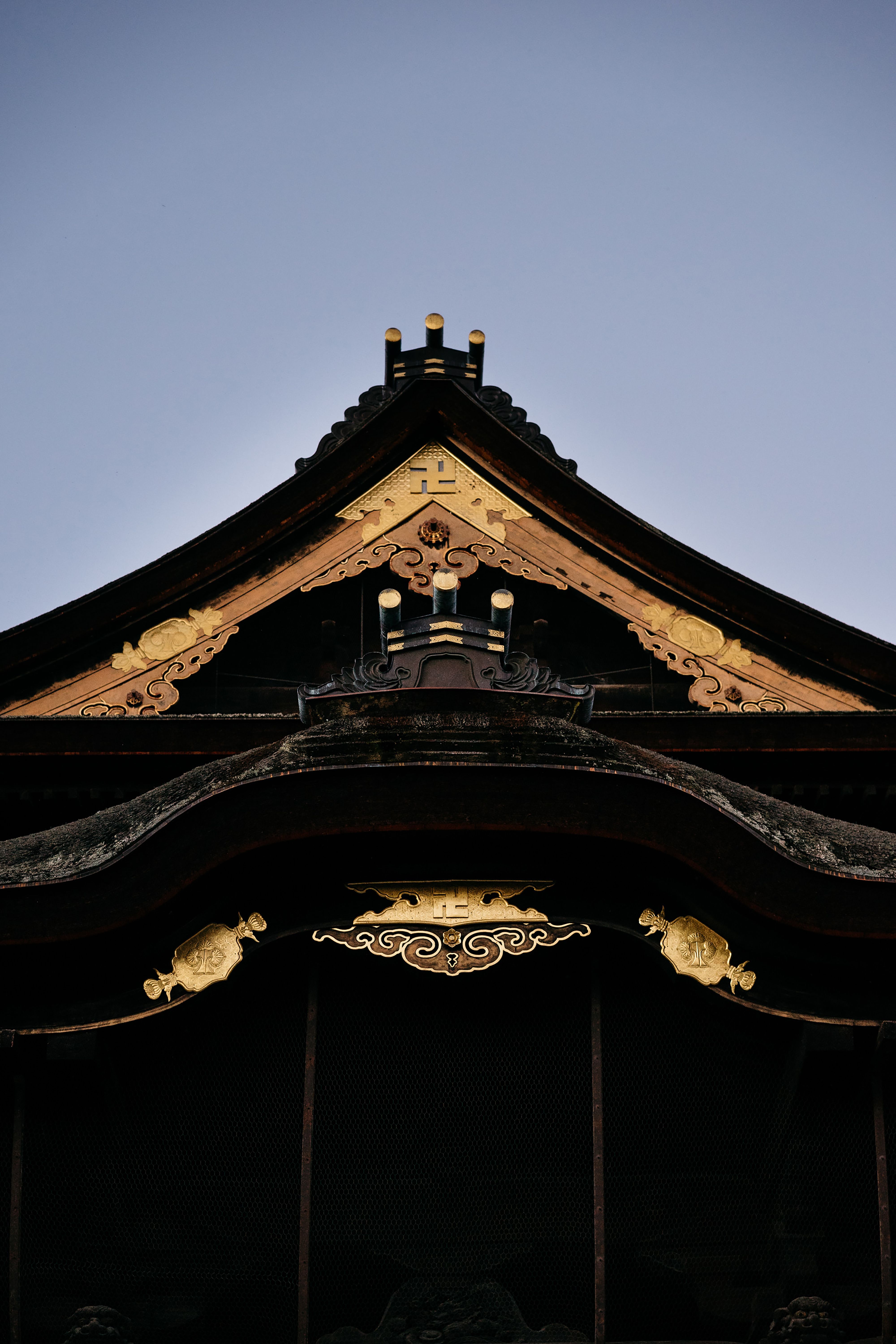 Intricate Japanese Temple Roof Design · Free Stock Photo