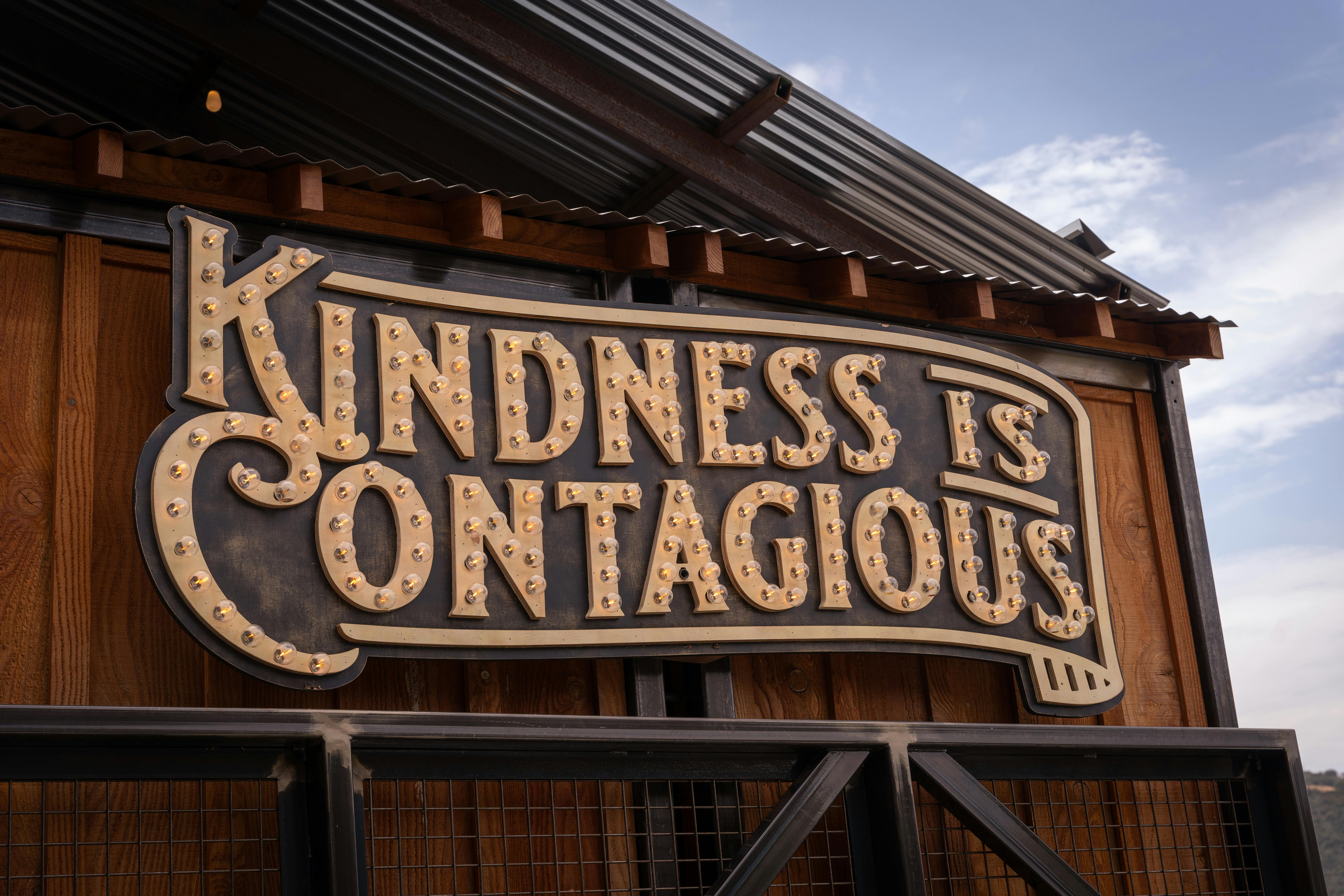 Rustic Barn Sign with Inspirational Message · Free Stock Photo