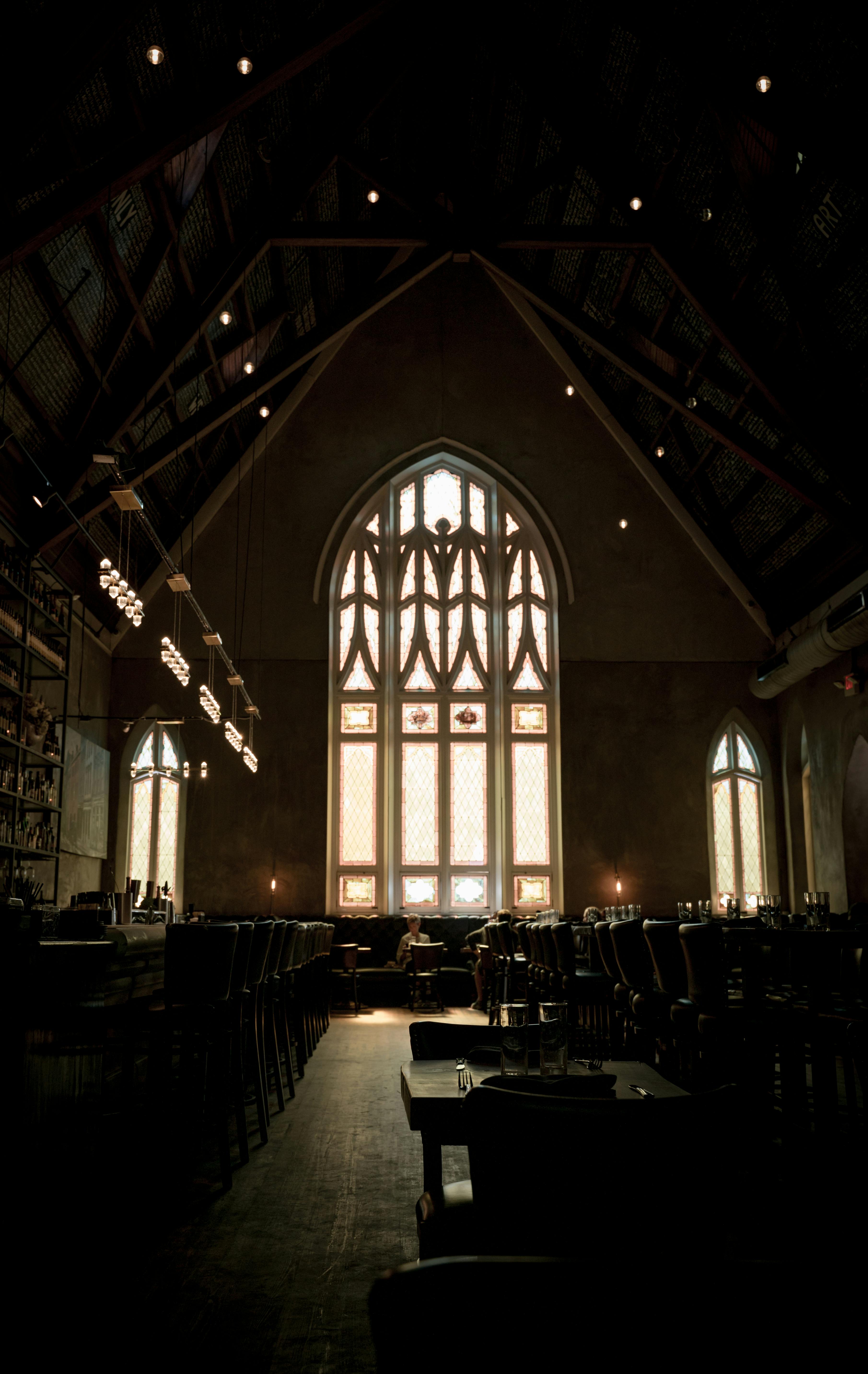 Elegant Interior of a Gothic Style Restaurant · Free Stock Photo