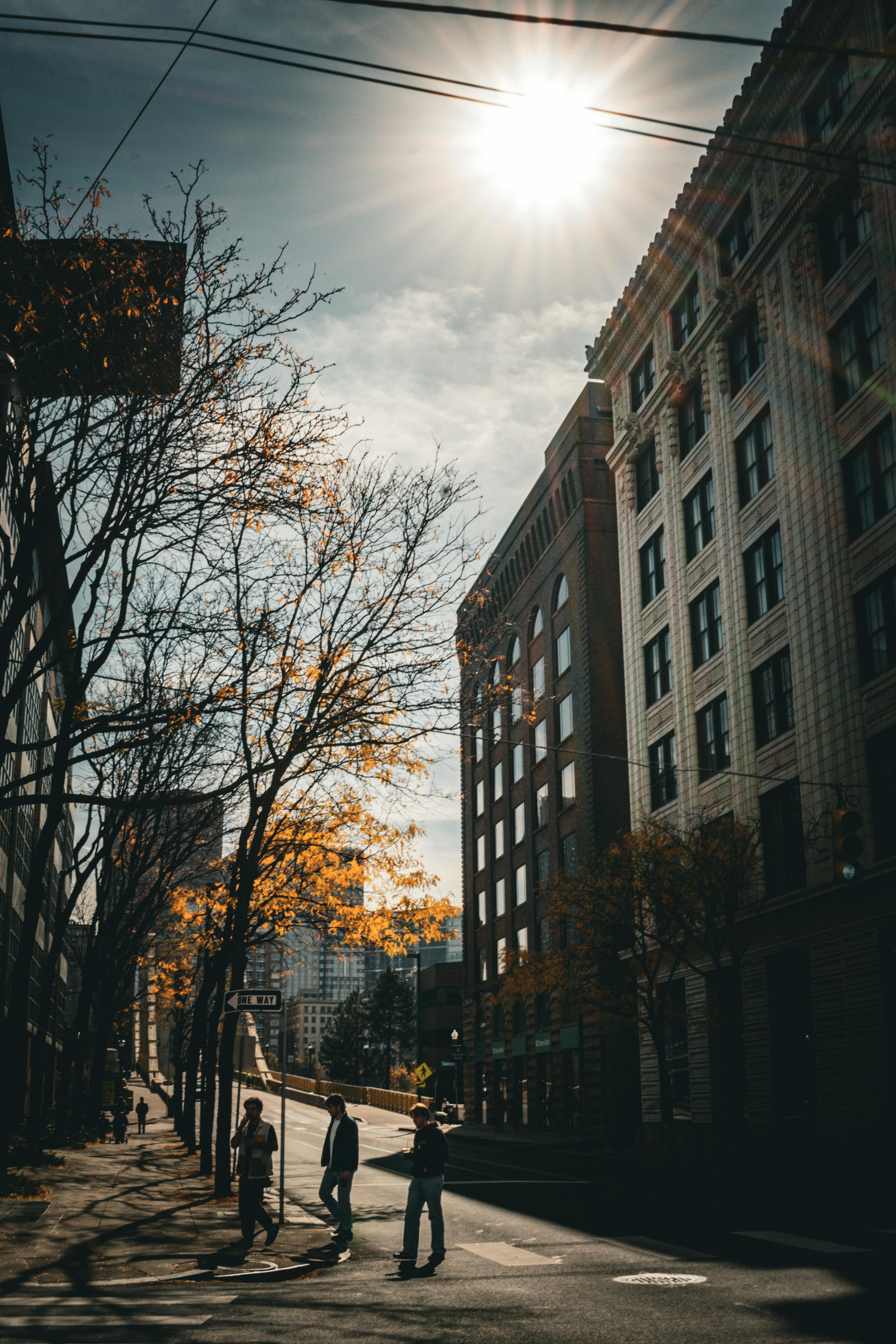Downtown Pittsburgh Street Scene in Fall · Free Stock Photo