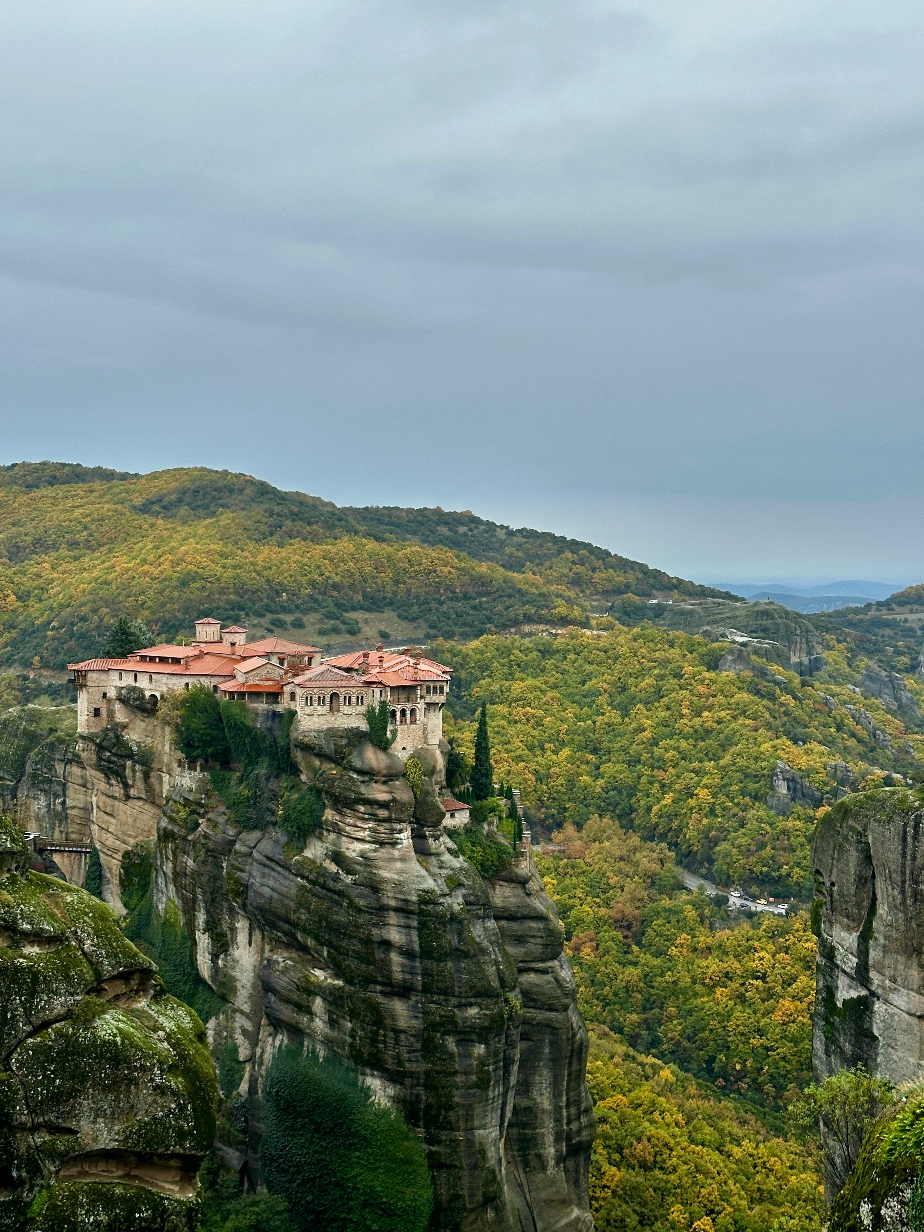Meteora Monasteries in Autumn Landscape · Free Stock Photo