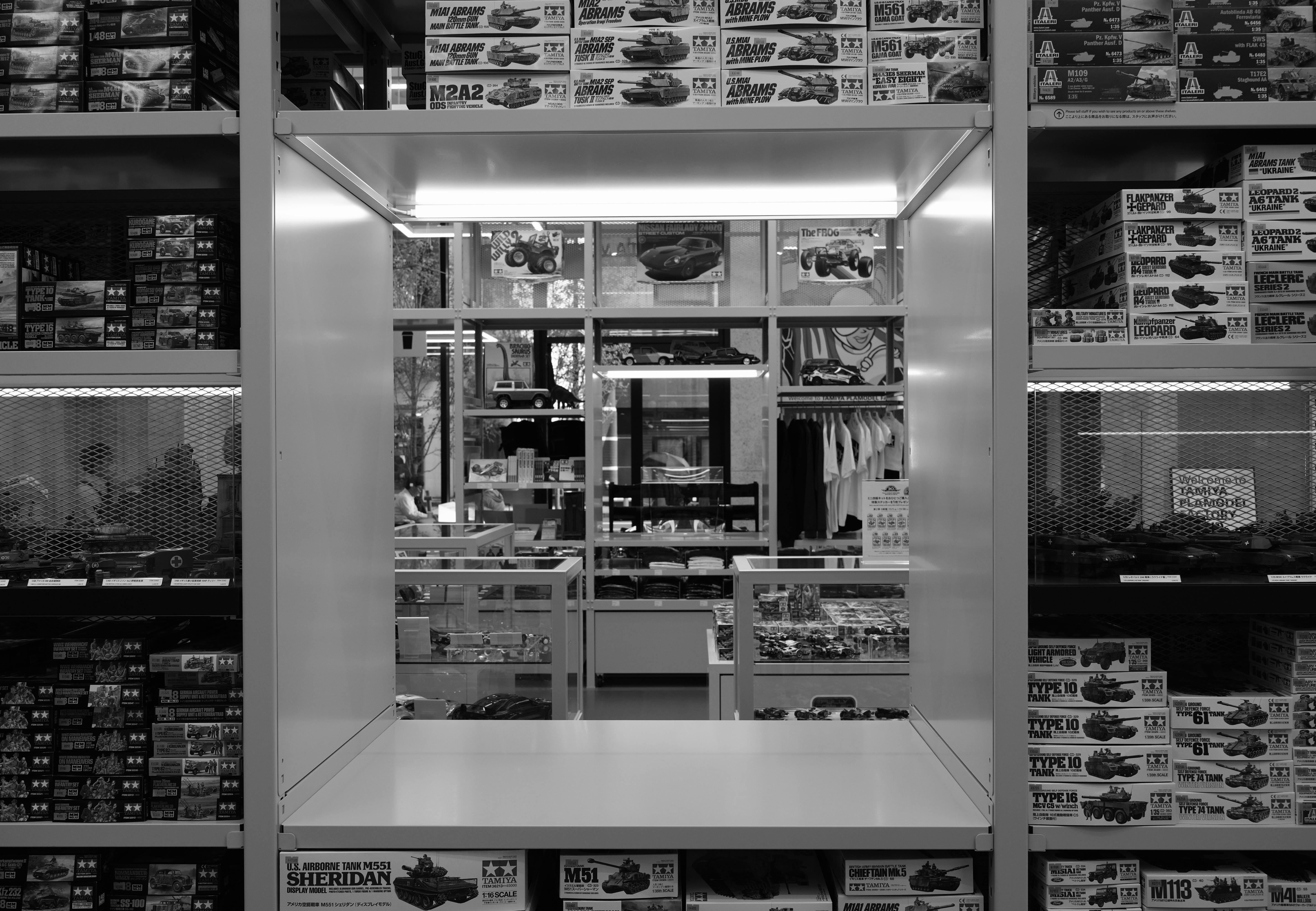 Black and White Model Kit Store Display · Free Stock Photo
