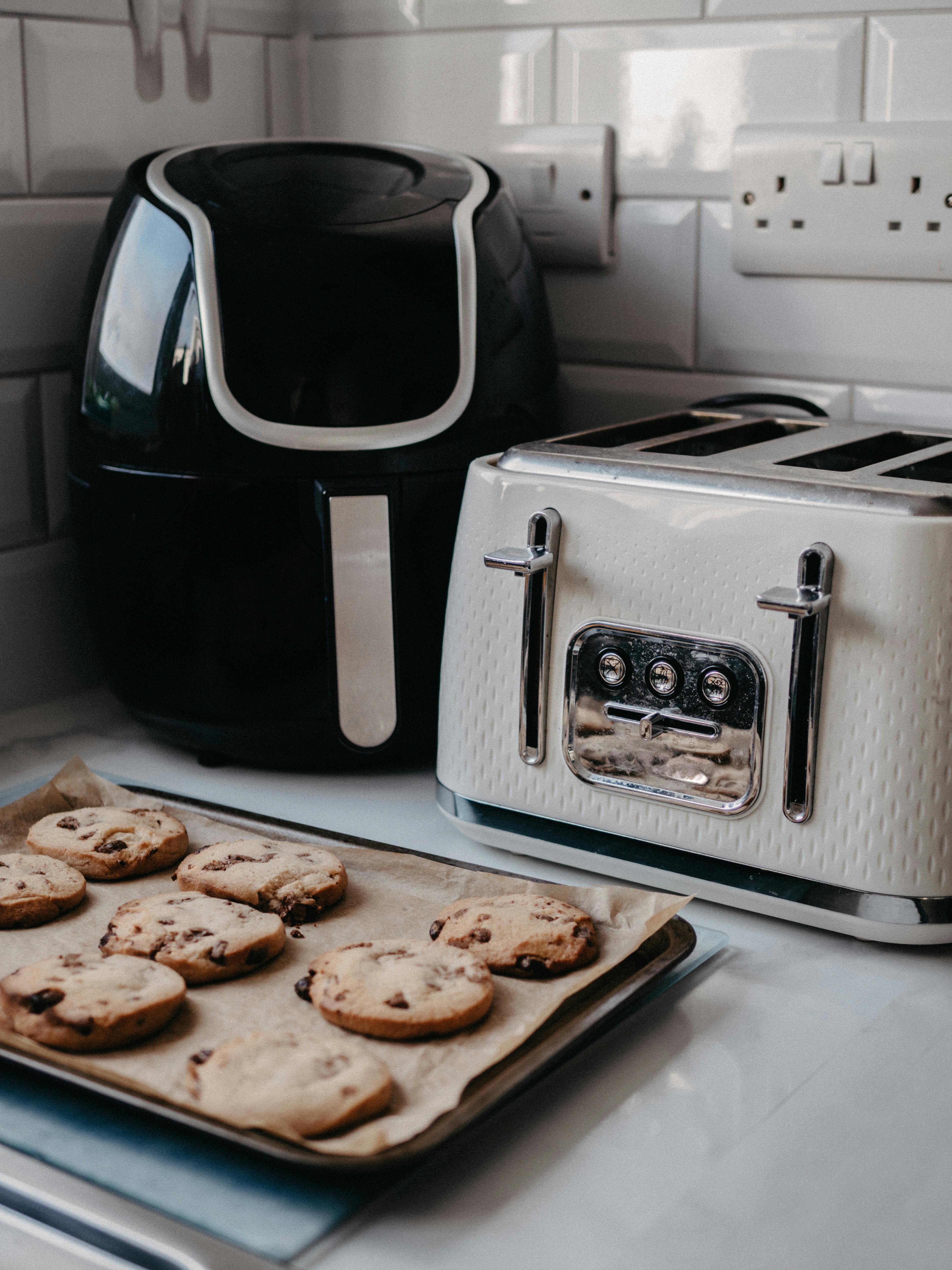 Modern Kitchen with Air Fryer and Toaster · Free Stock Photo