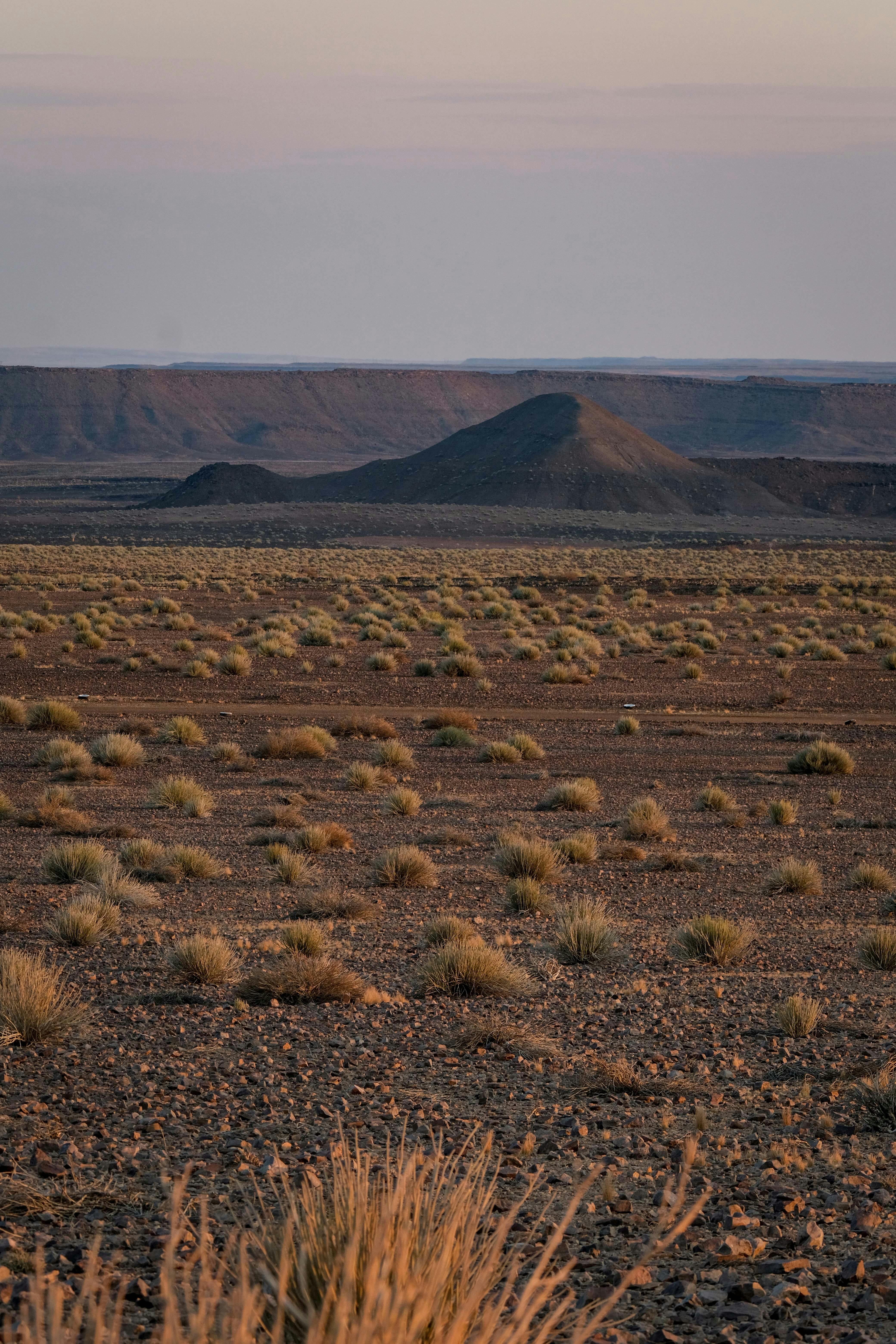 Expansive Desert Landscape During Sunset · Free Stock Photo