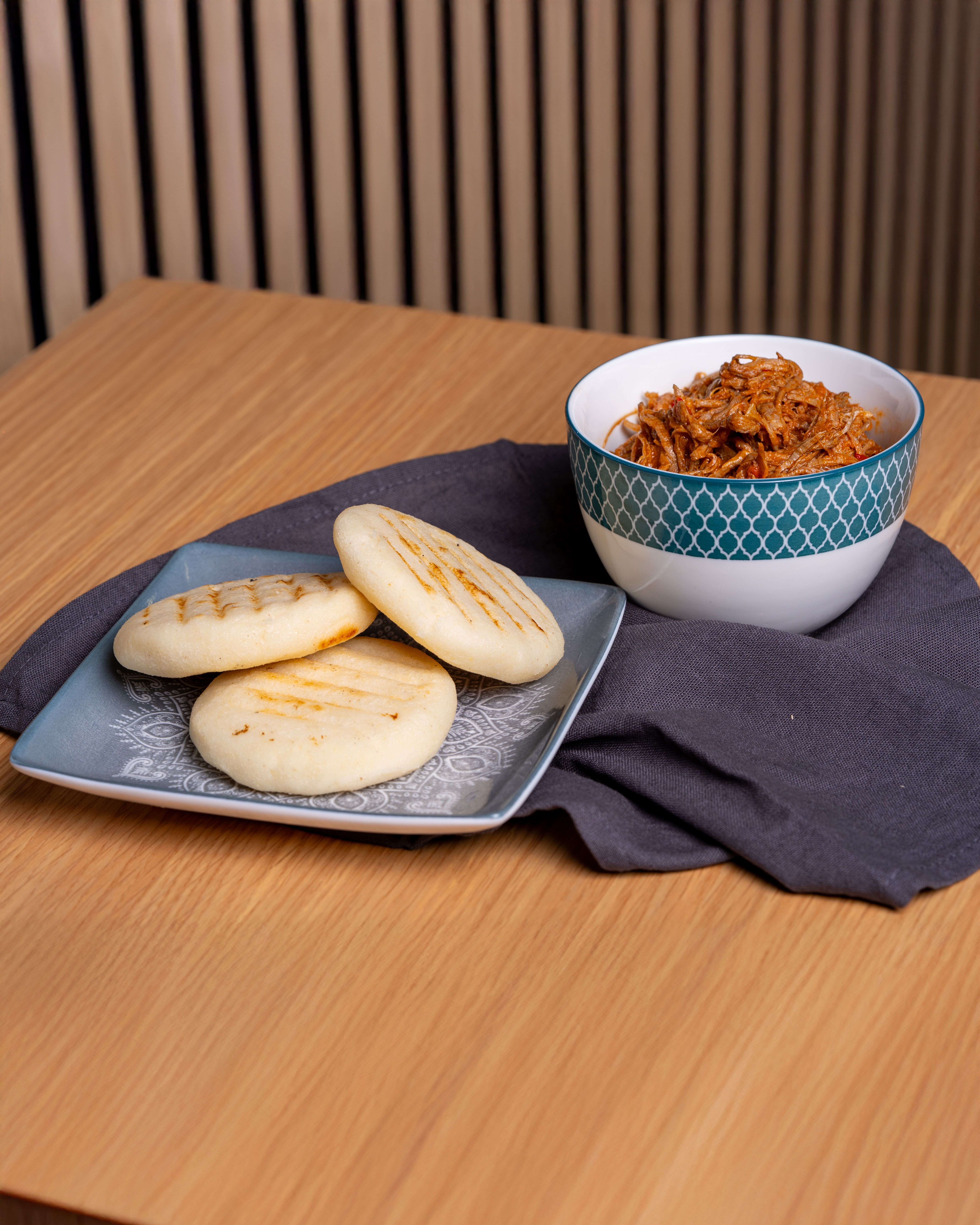 Traditional Arepas with Pulled Beef Filling · Free Stock Photo