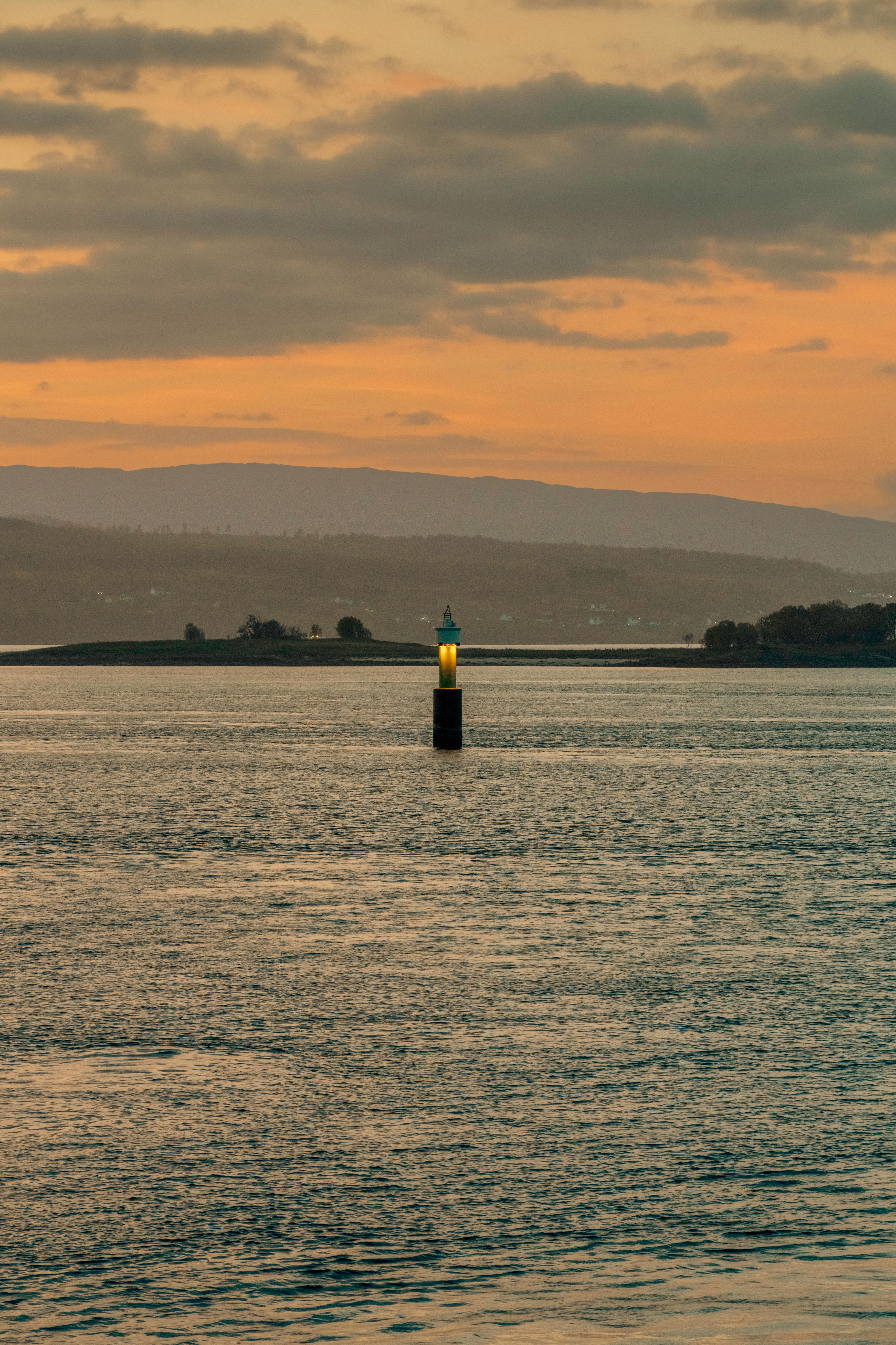 Idyllic Sunrise at Narvik Fjord Lighthouse · Free Stock Photo