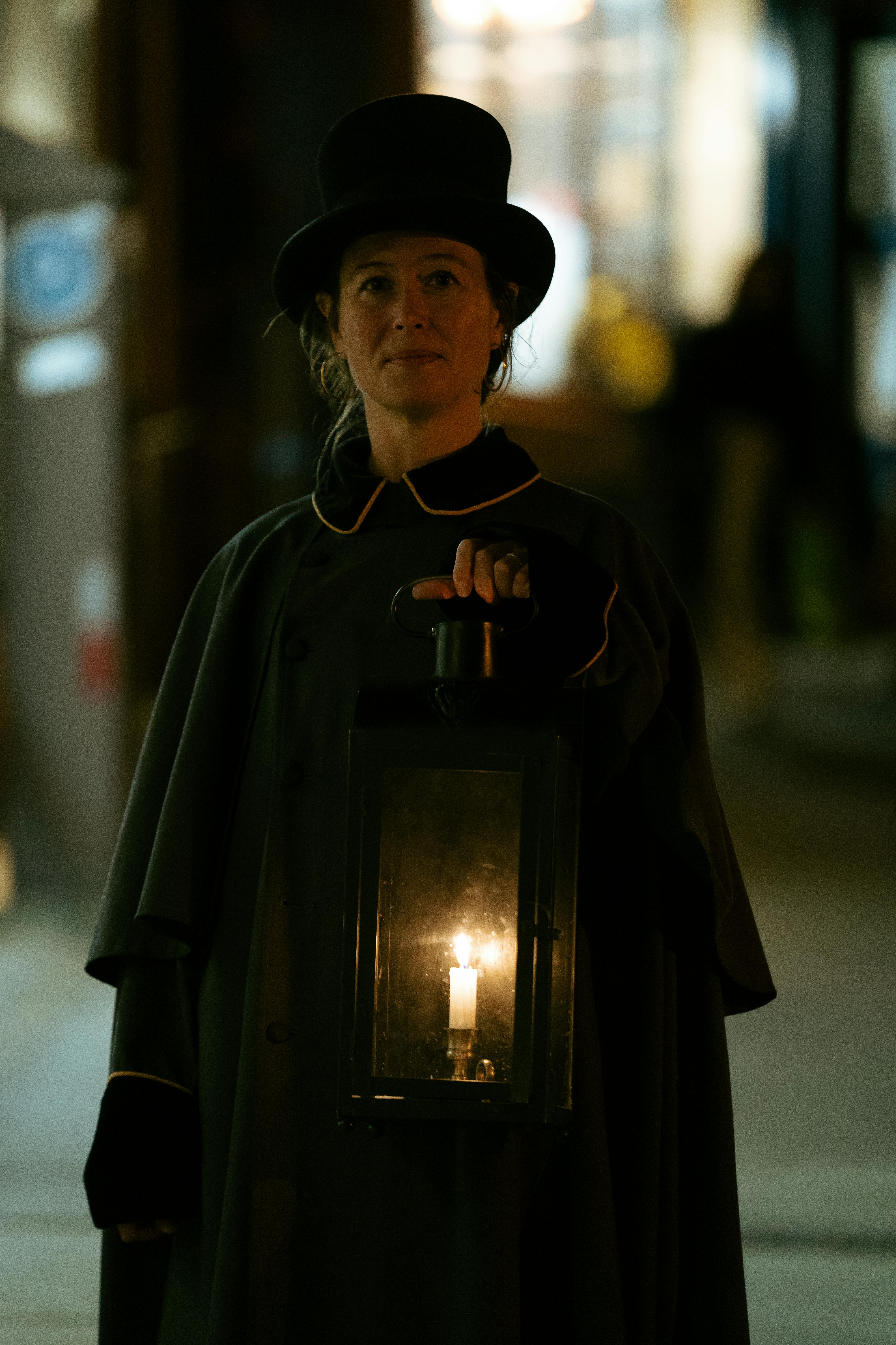Victorian Style Night Lantern Portrait · Free Stock Photo