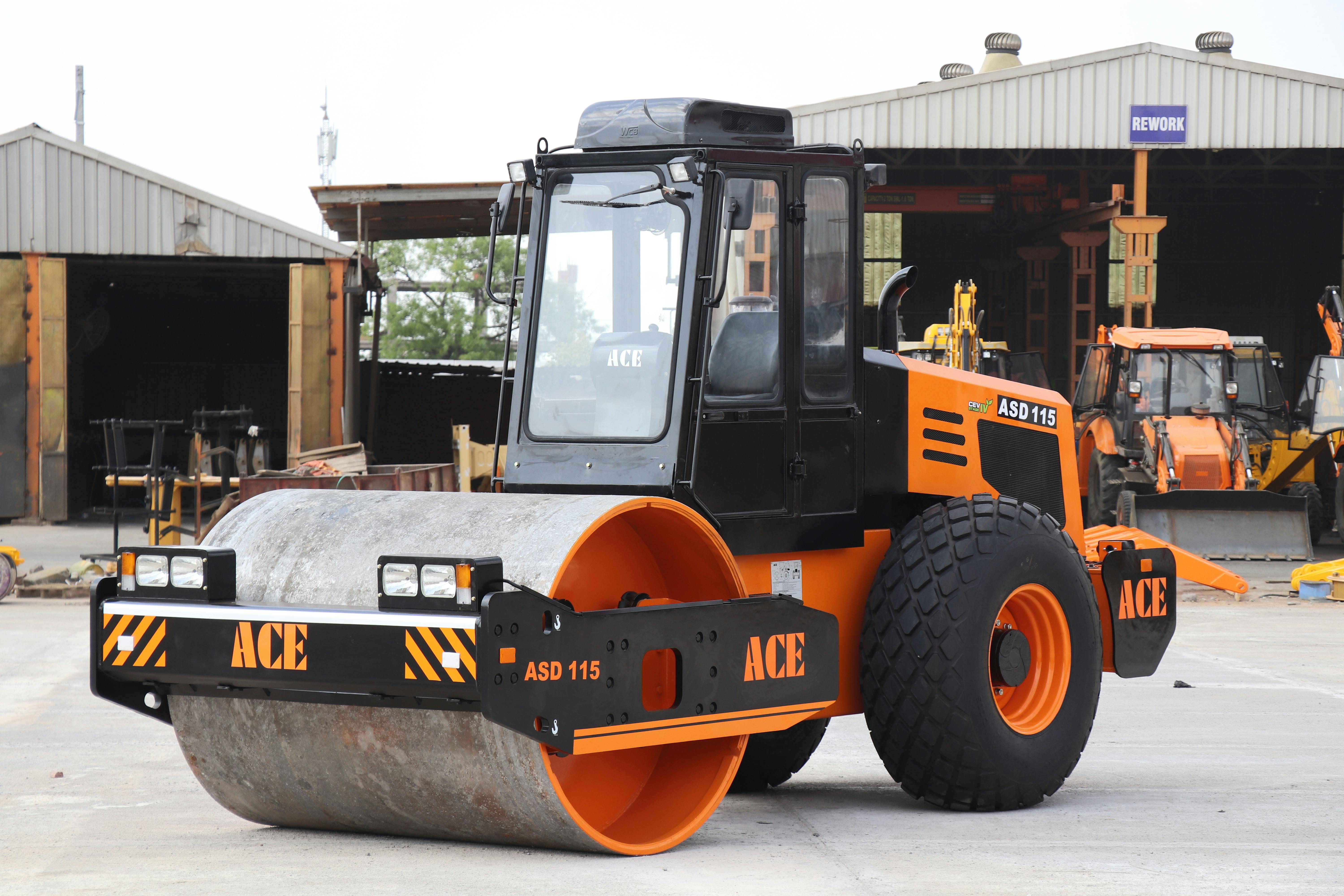 ACE ASD 115 Vibratory Soil Compactor in Workshop · Free Stock Photo