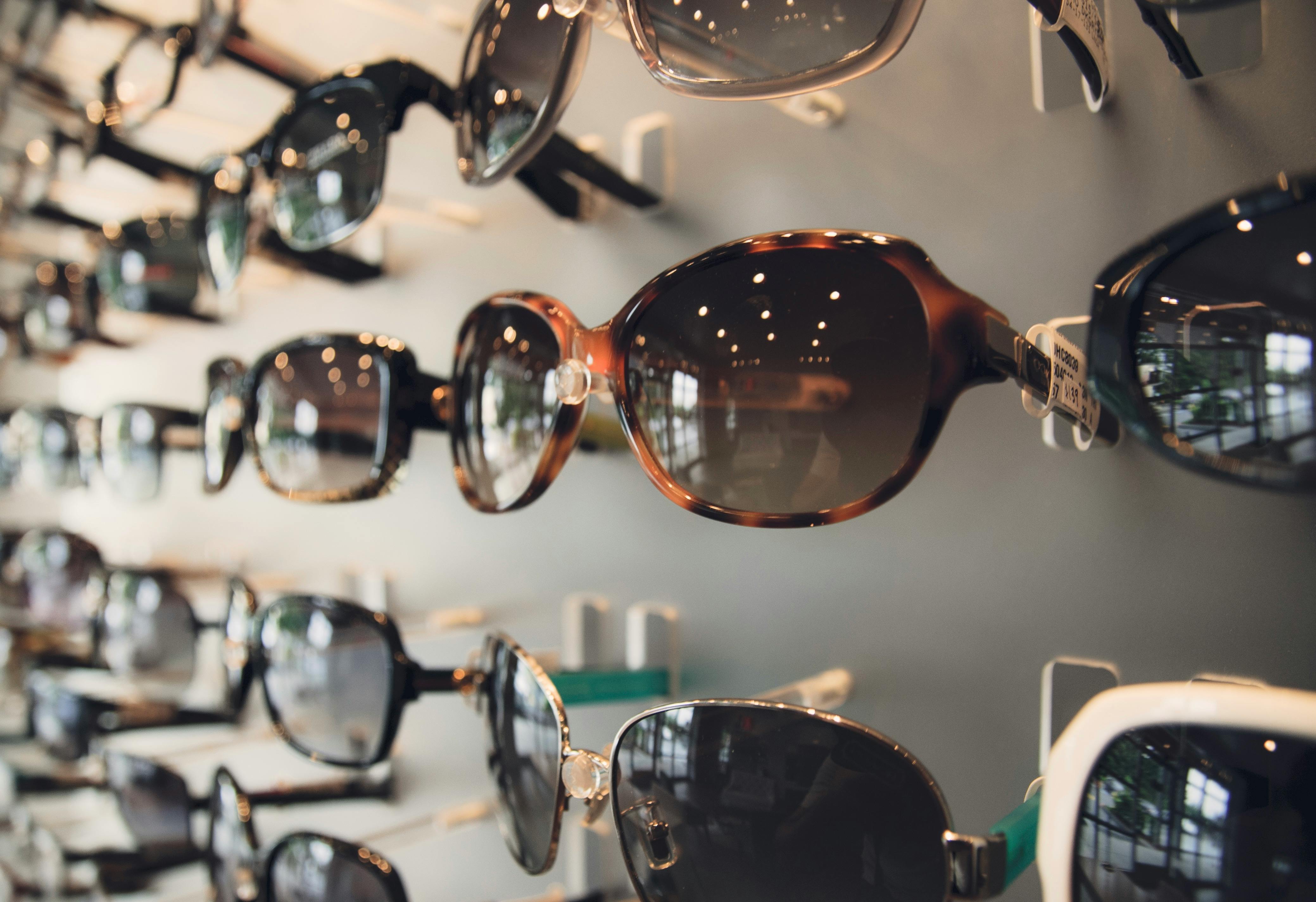Stylish Sunglasses Display in Optical Store · Free Stock Photo