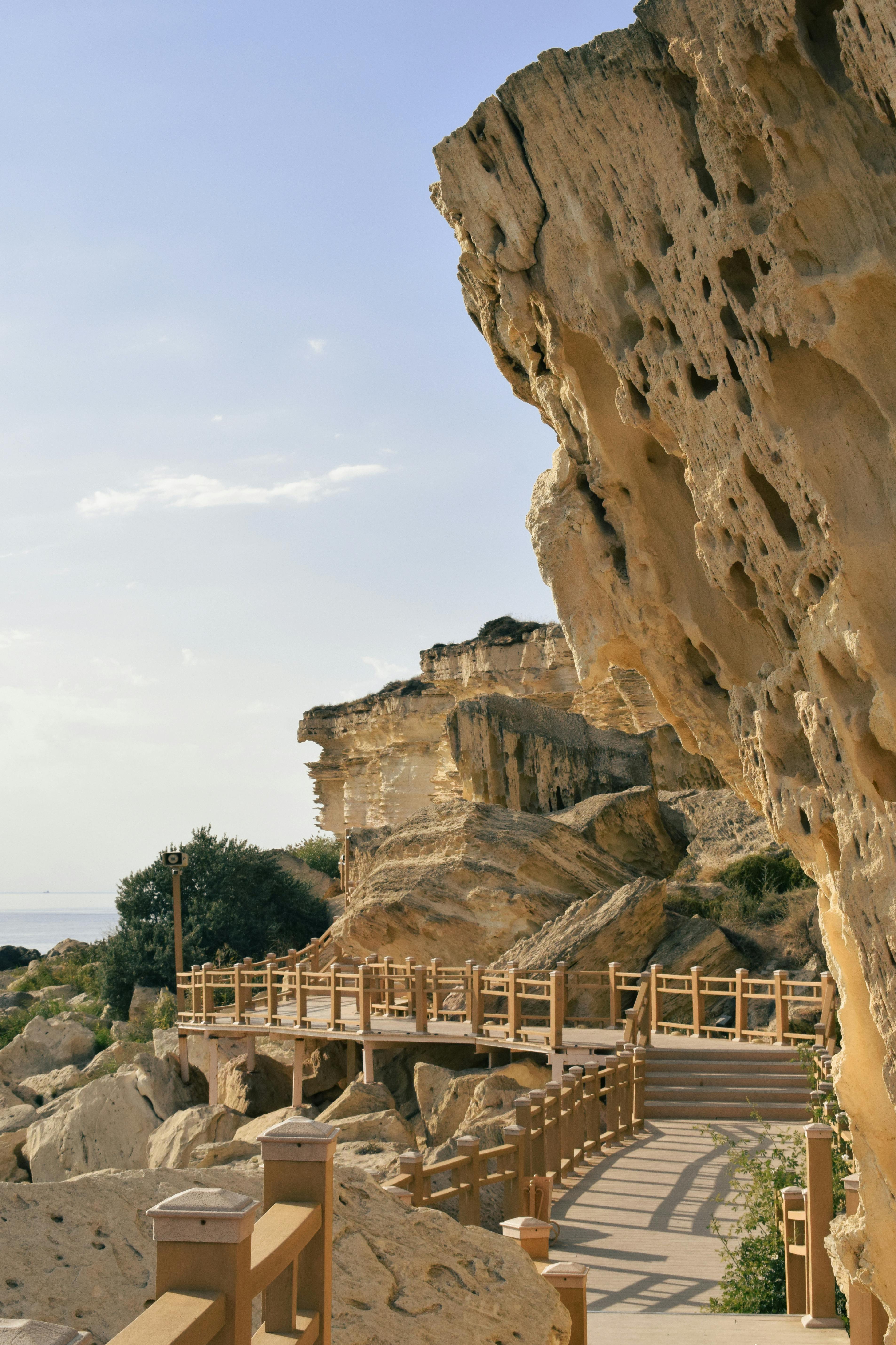 Scenic Cliff Walkway in Kazakhstan · Free Stock Photo