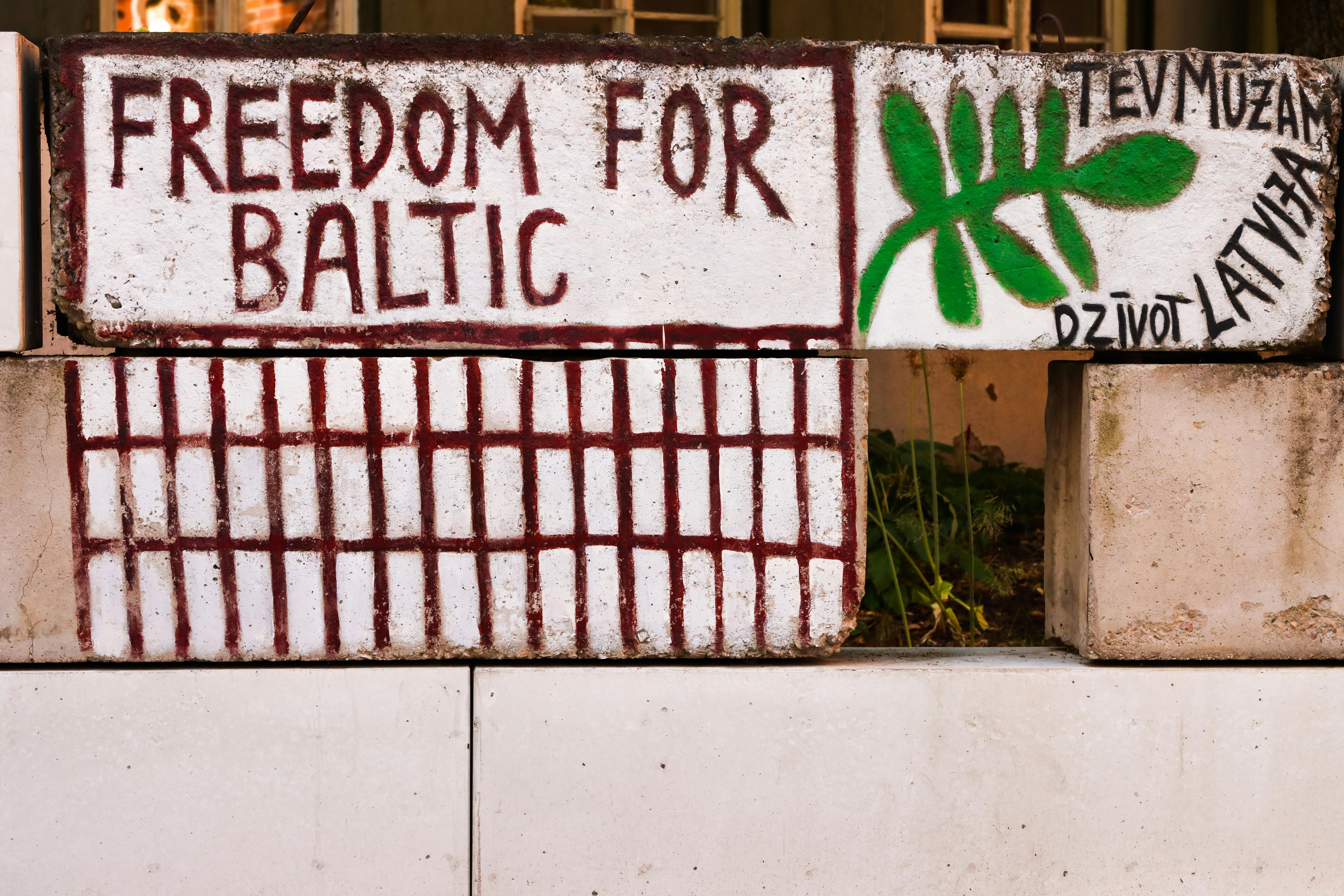 Freedom for Baltic Graffiti in Riga, Latvia · Free Stock Photo