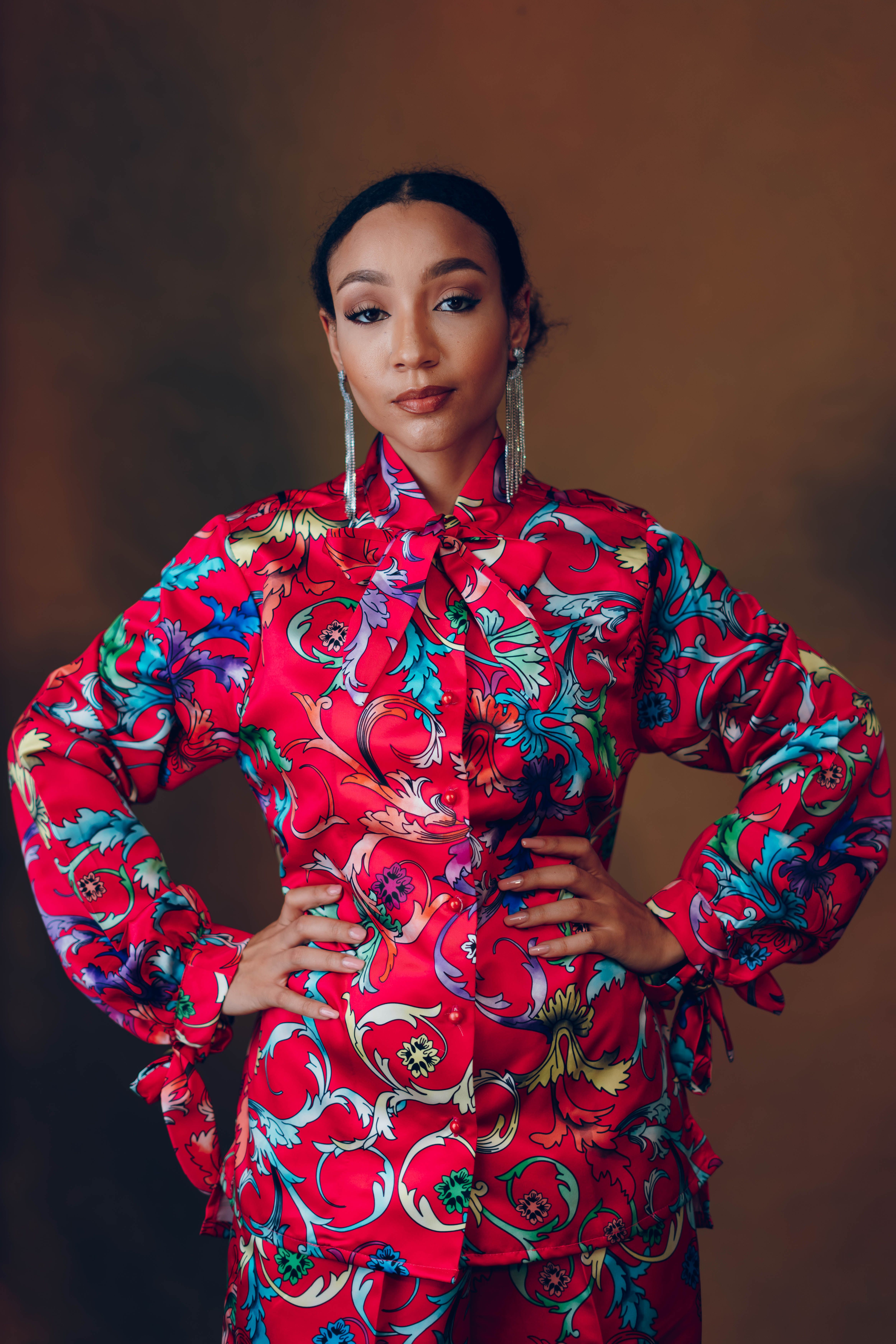 Vibrant Editorial Portrait of a Fashion Model · Free Stock Photo
