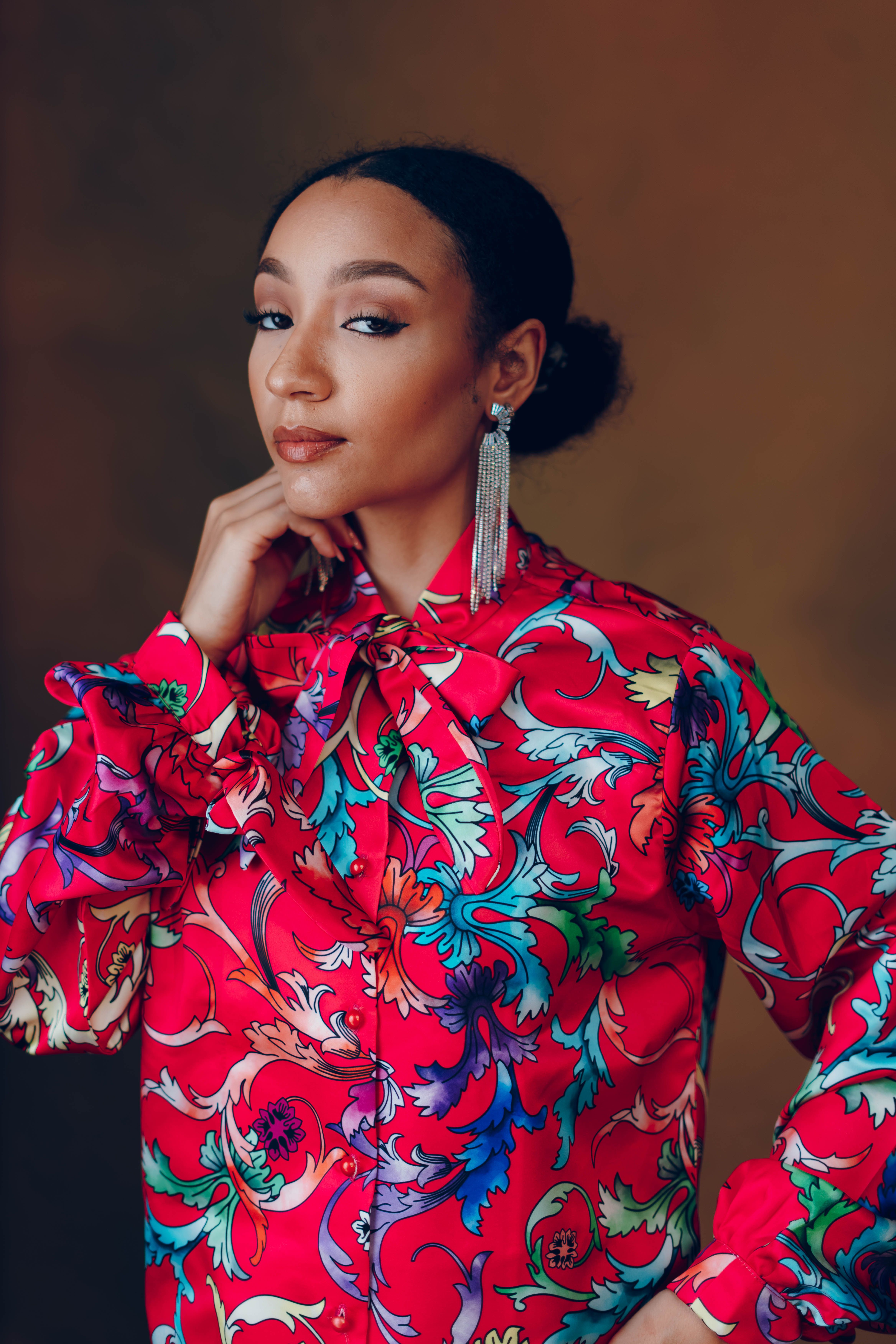 Stylish Portrait of a Fashion Model in Vibrant Attire · Free Stock Photo