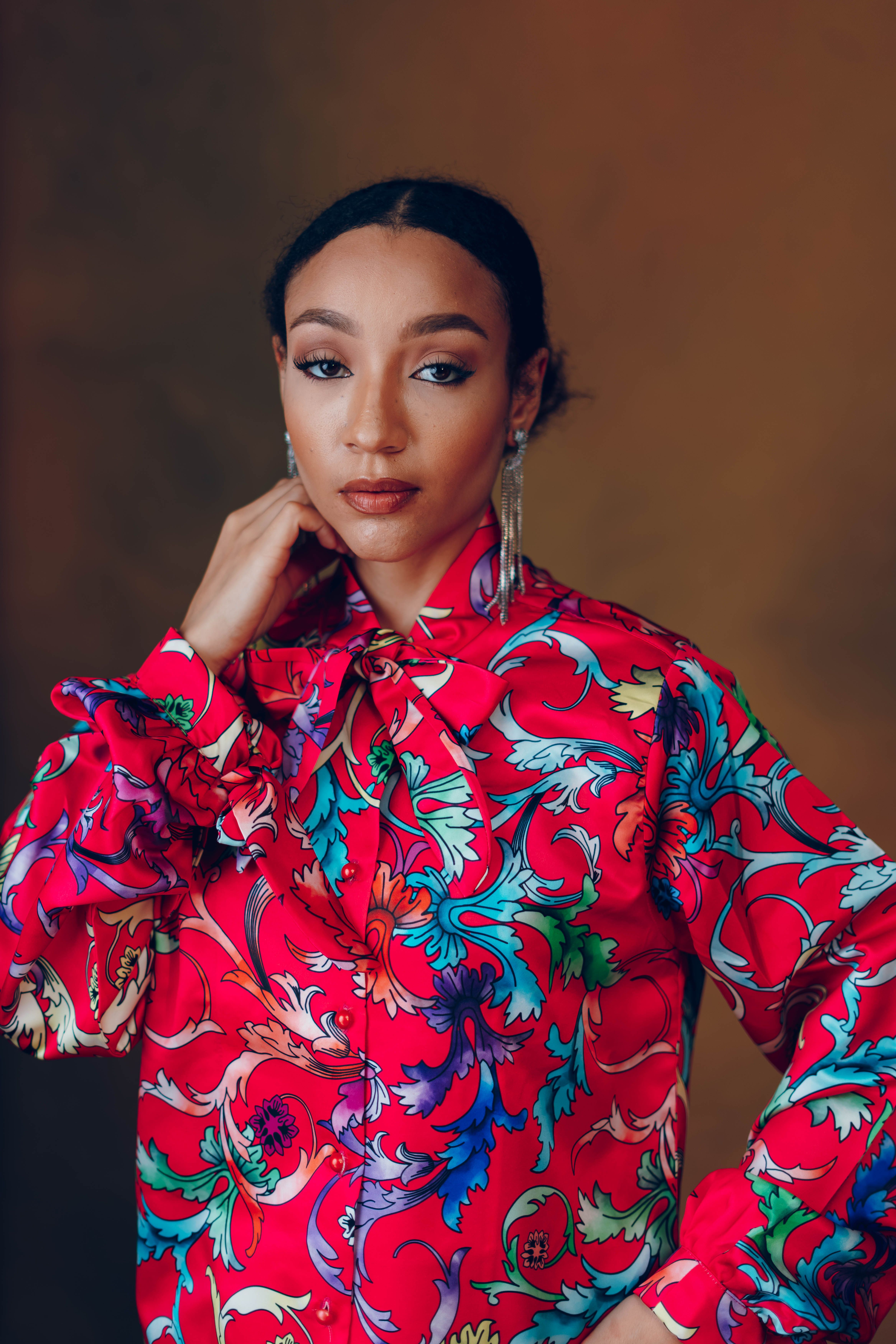Vibrant Fashion Portrait of a Nigerian Model · Free Stock Photo