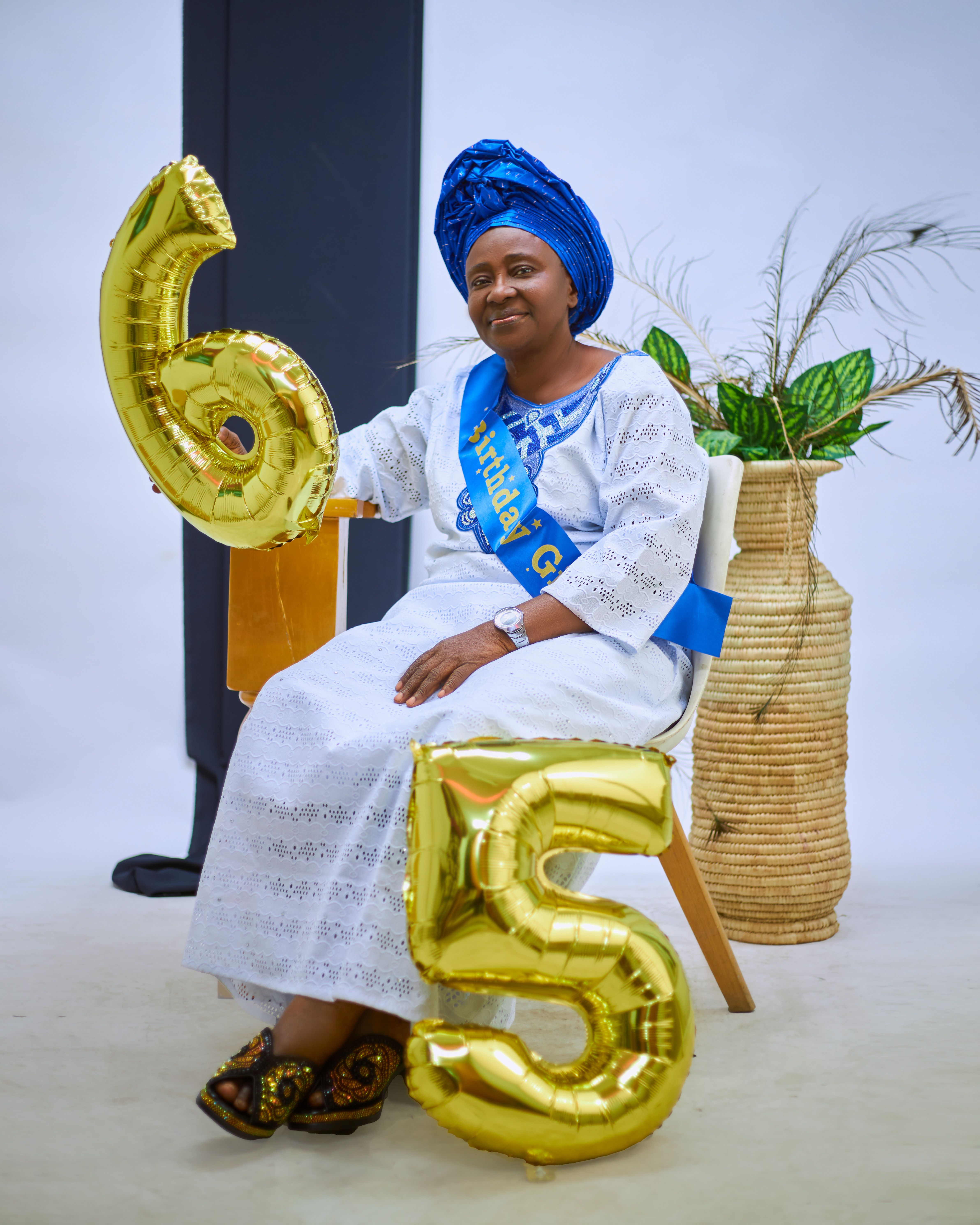 Elegant 65th Birthday Celebration Portrait · Free Stock Photo