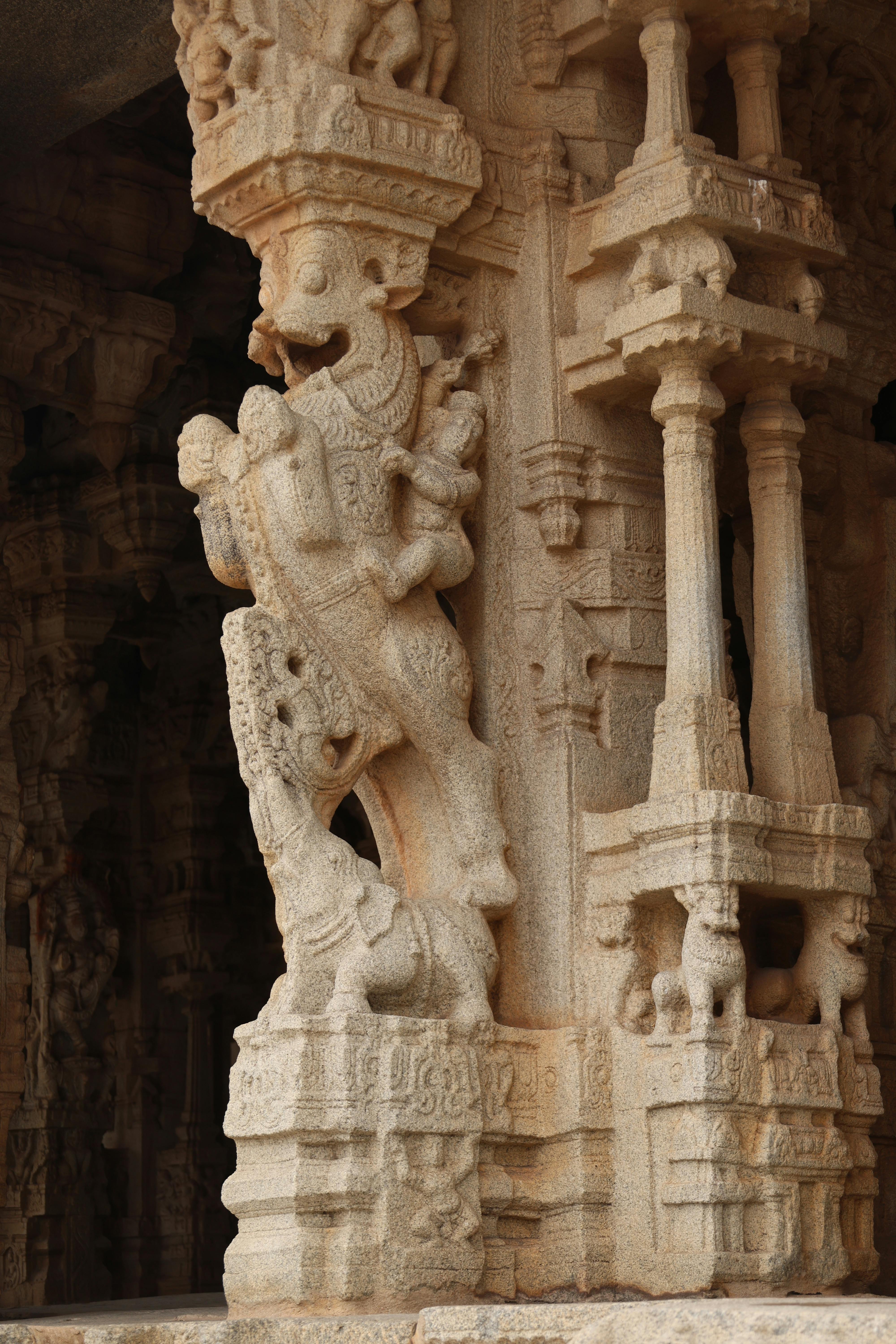 Intricate Indian Temple Stone Sculpture · Free Stock Photo