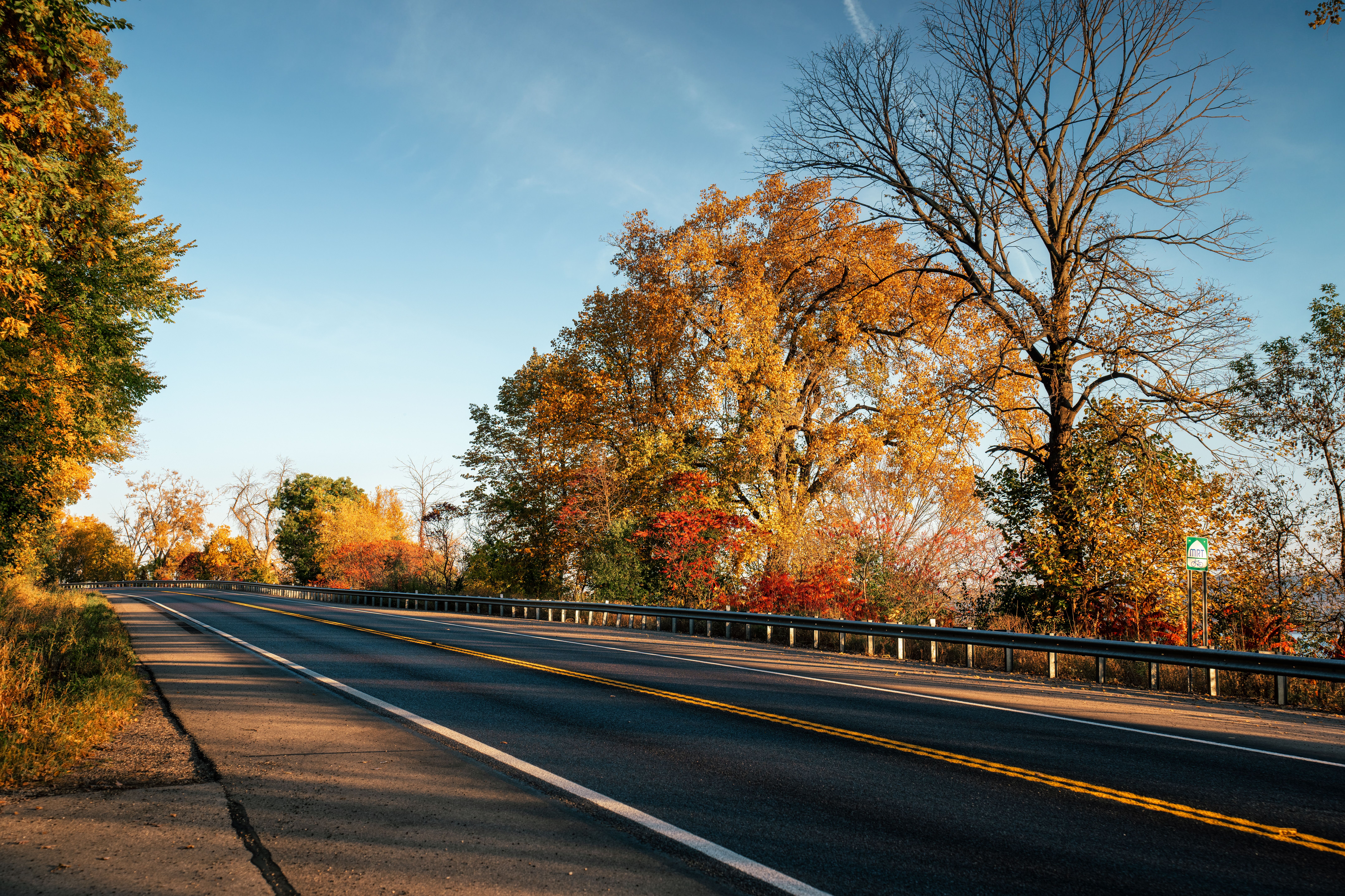 Scenic Autumn Road in Maple Springs, Minnesota · Free Stock Photo