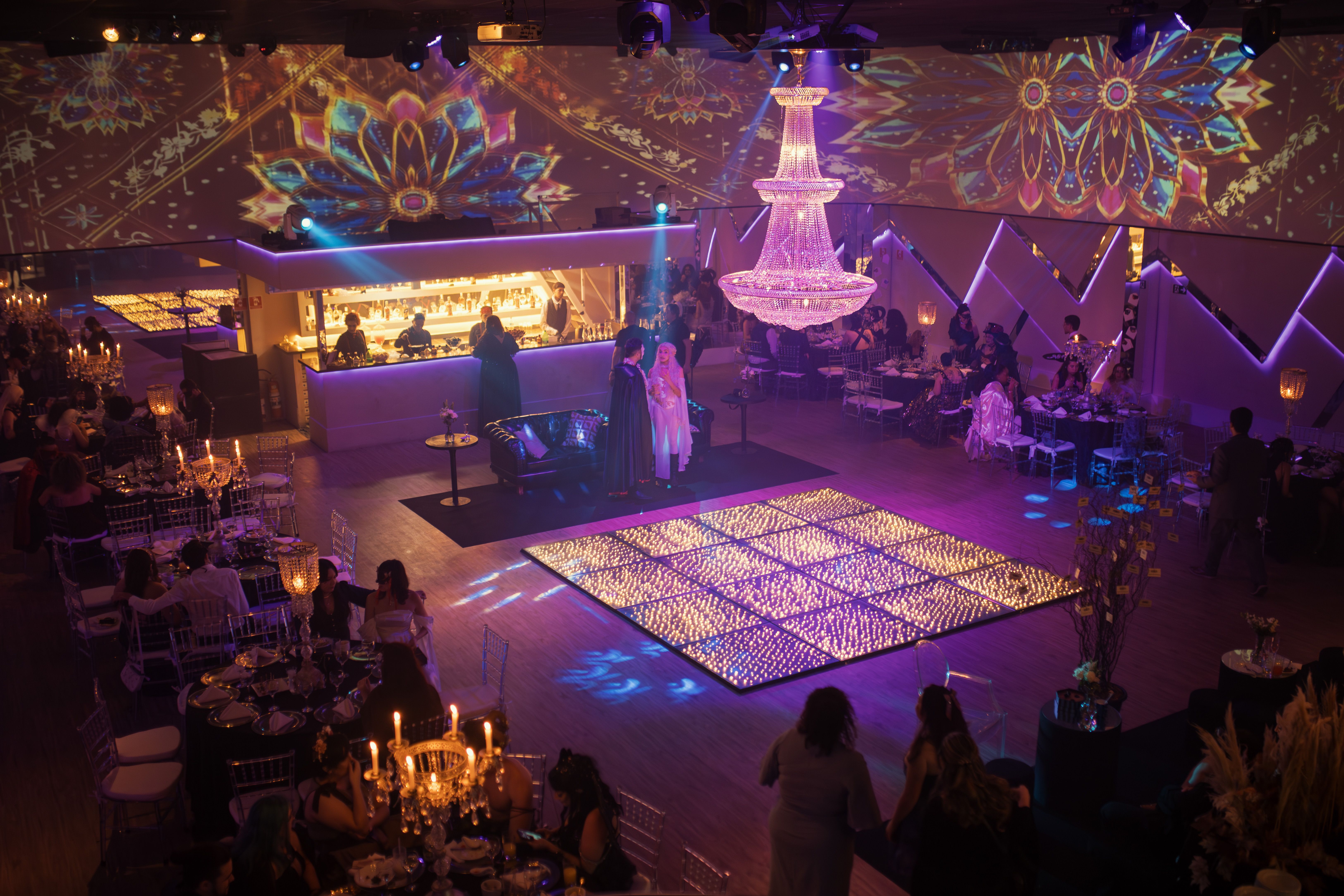 Lavish Indoor Party with Decorative Lighting · Free Stock Photo