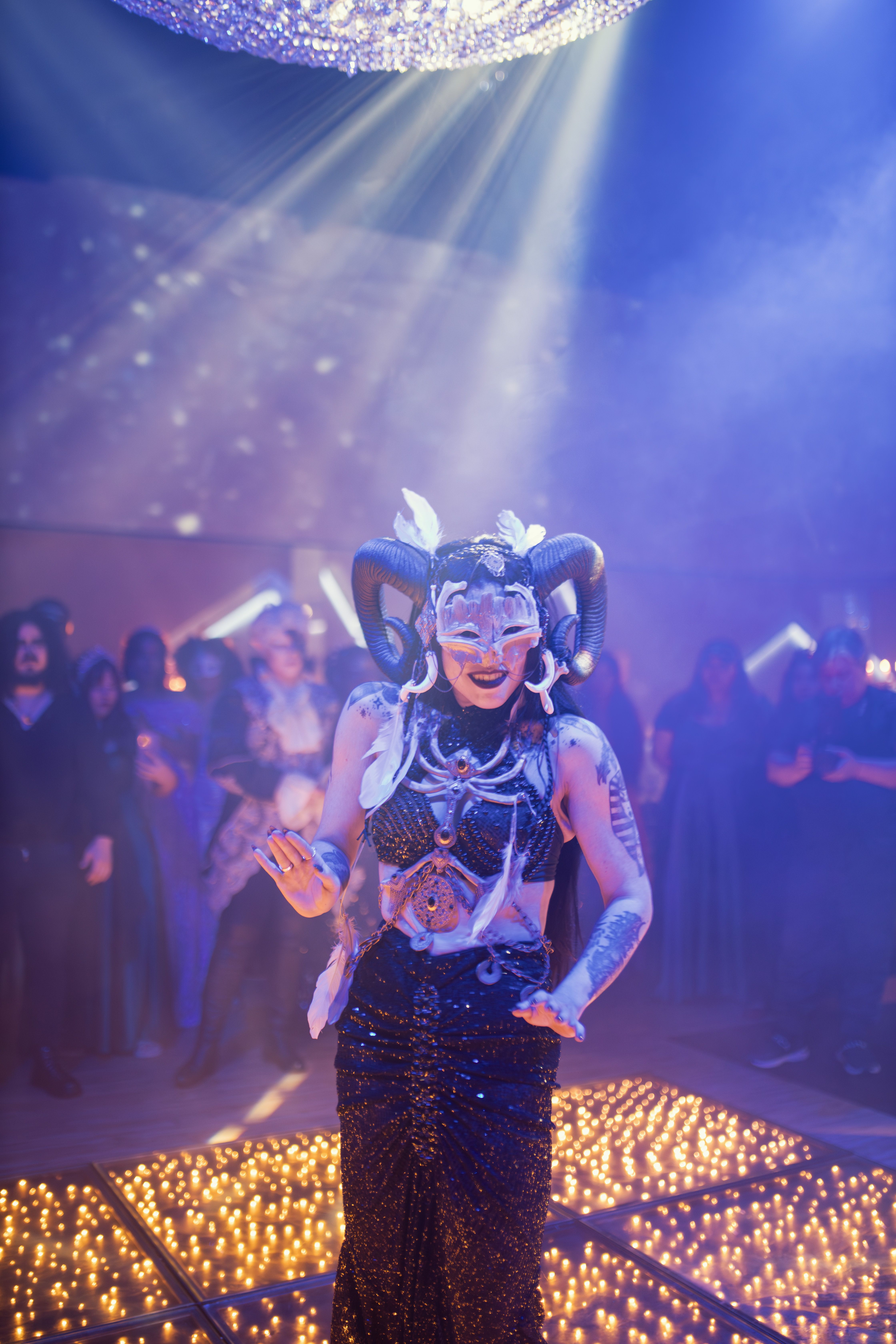 Costumed Performer at Vibrant Nightclub Event · Free Stock Photo