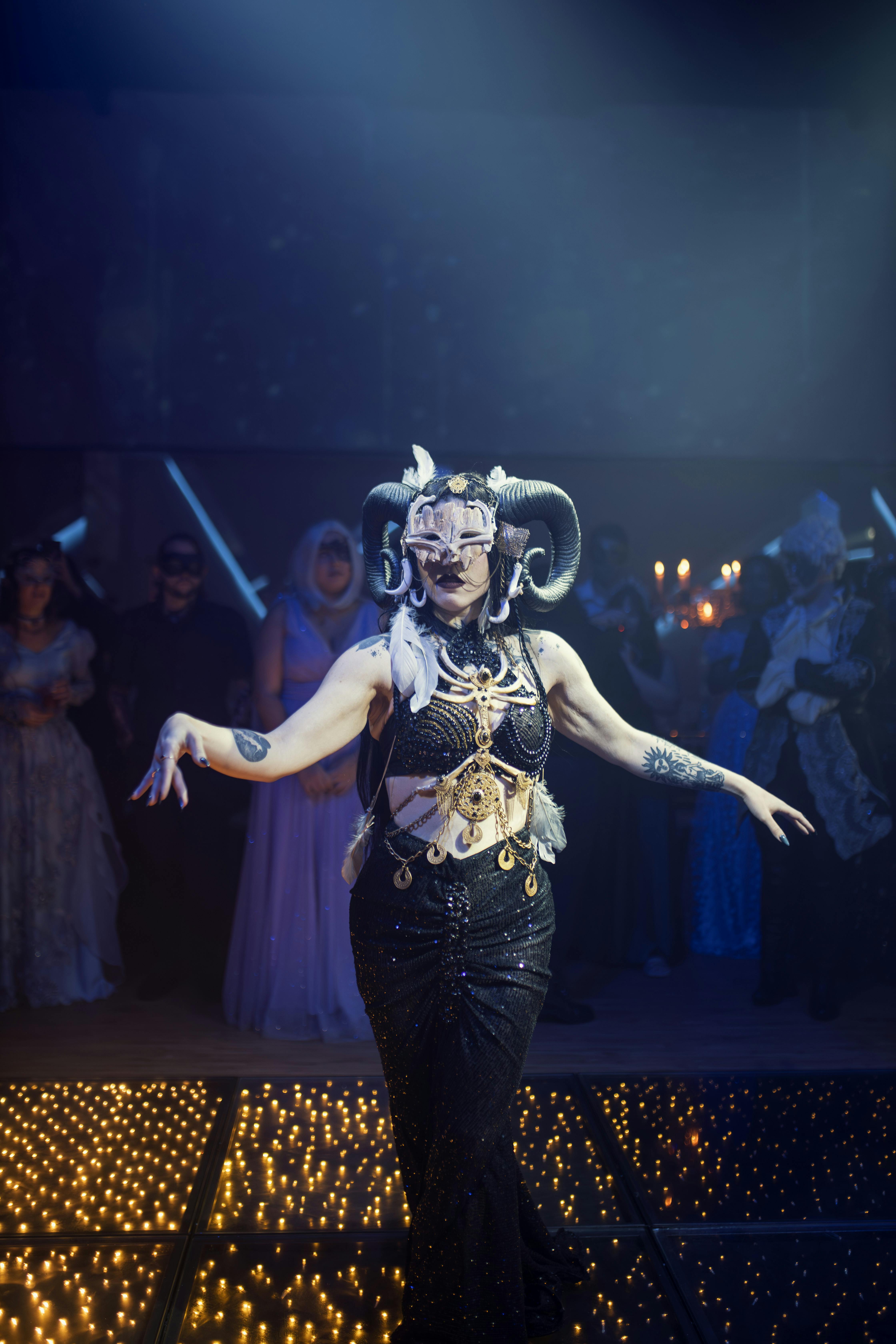 Masked Costume Party with Elaborate Attire · Free Stock Photo