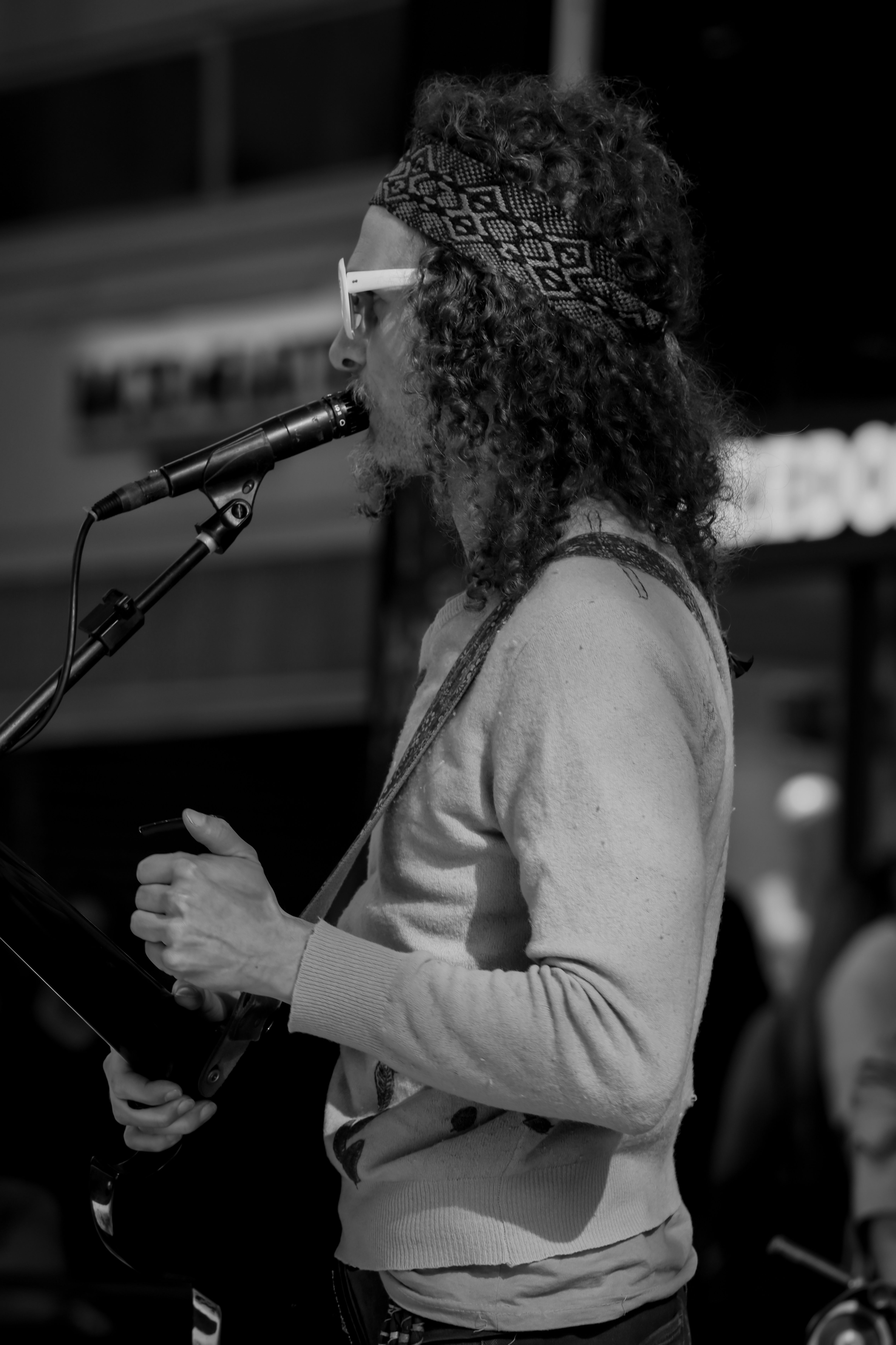 Street Musician Performing with Passion · Free Stock Photo