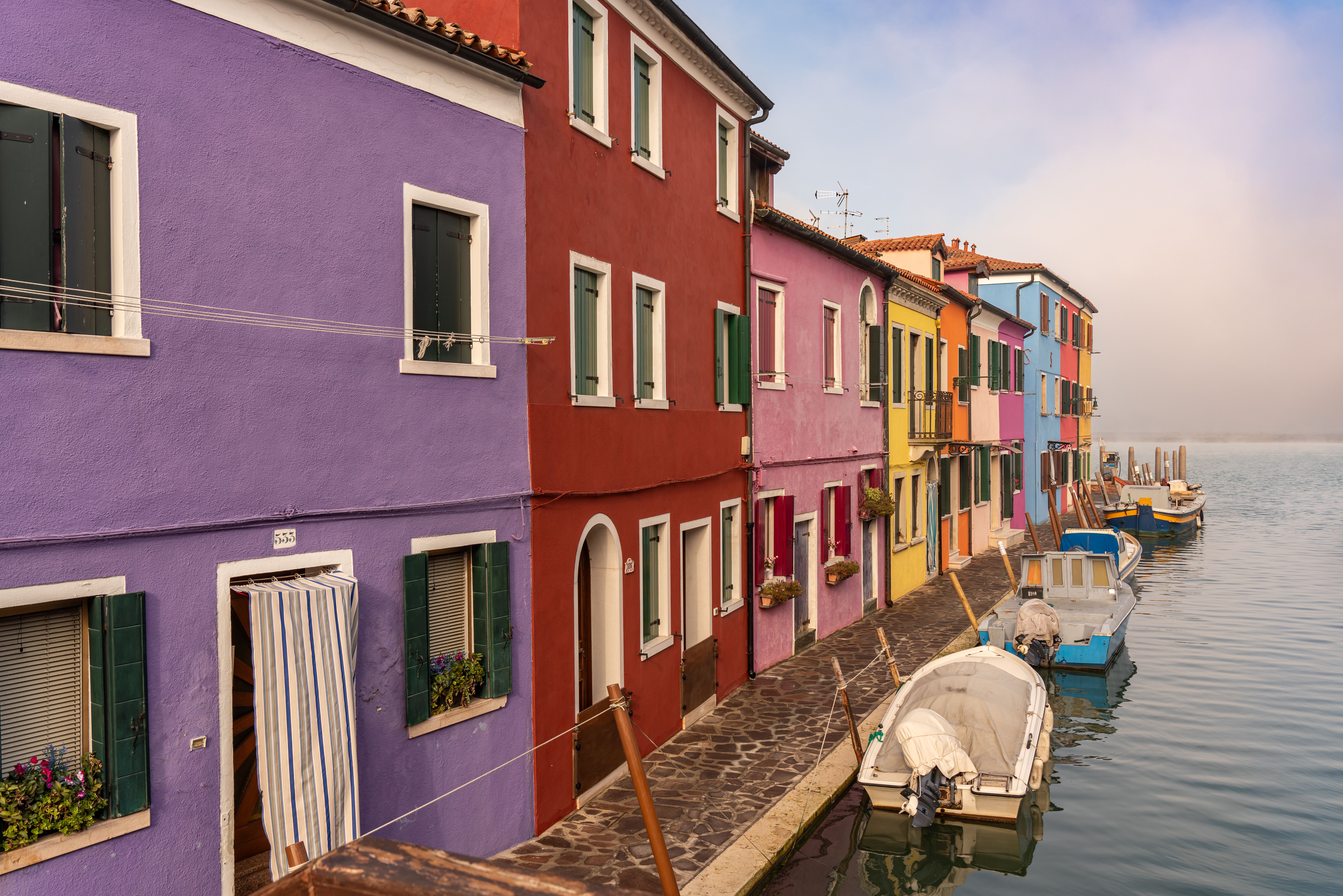 Colorful Houses Along Canal in Burano, Venice · Free Stock Photo