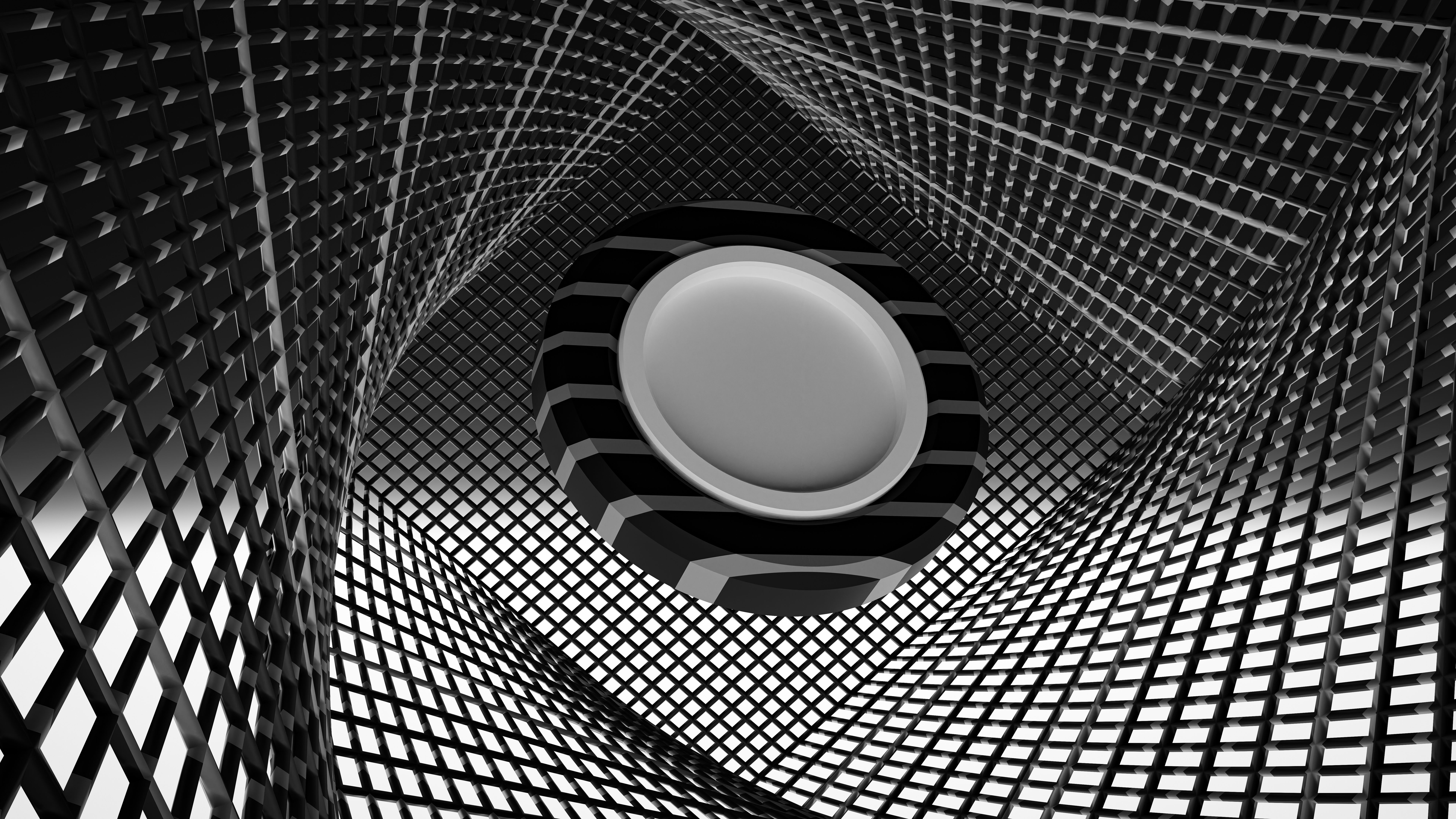 Motif Géométrique Abstrait 3 D Avec élément Circulaire · Photo gratuite