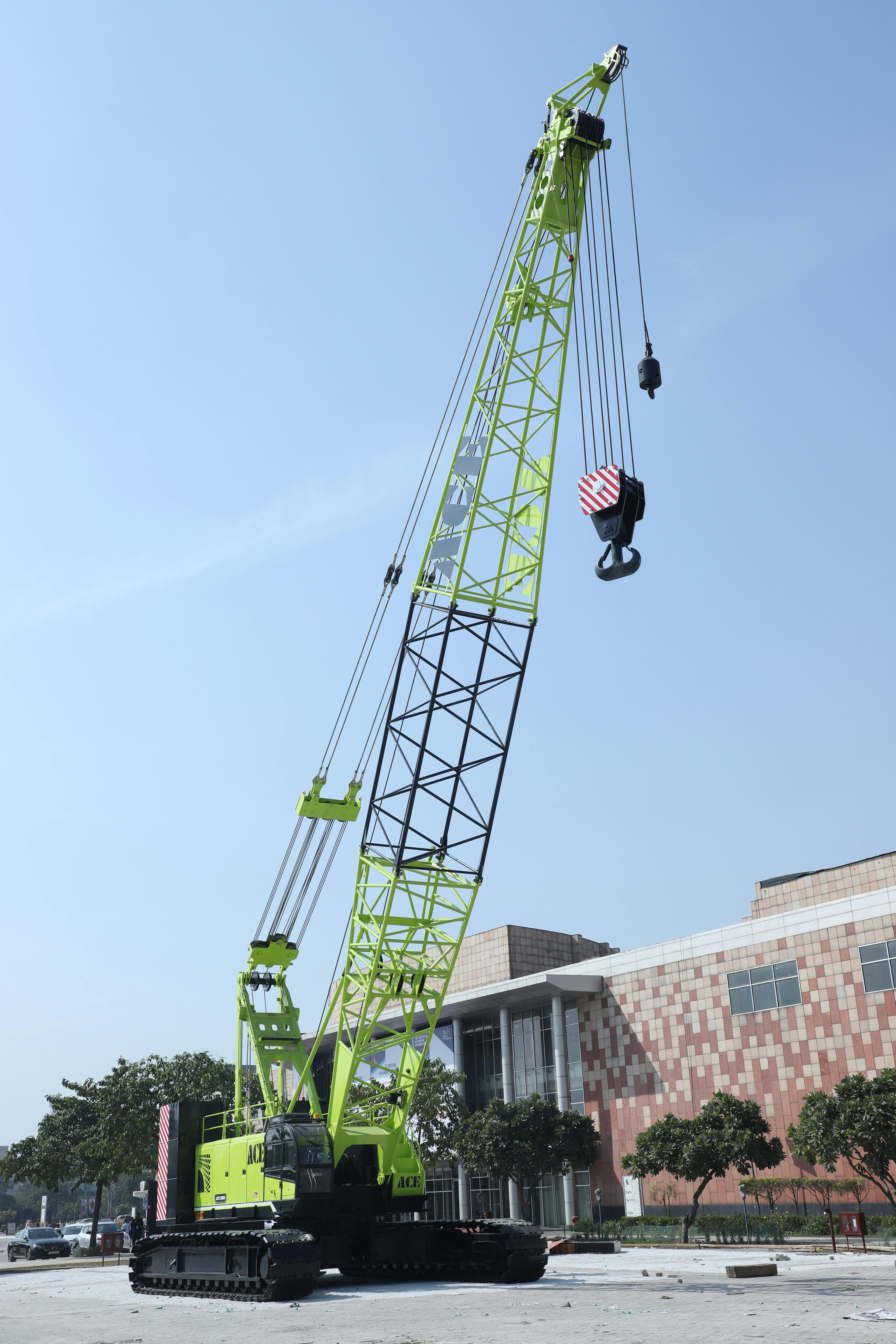 Massive Crawler Crane in Faridabad Construction Site · Free Stock Photo