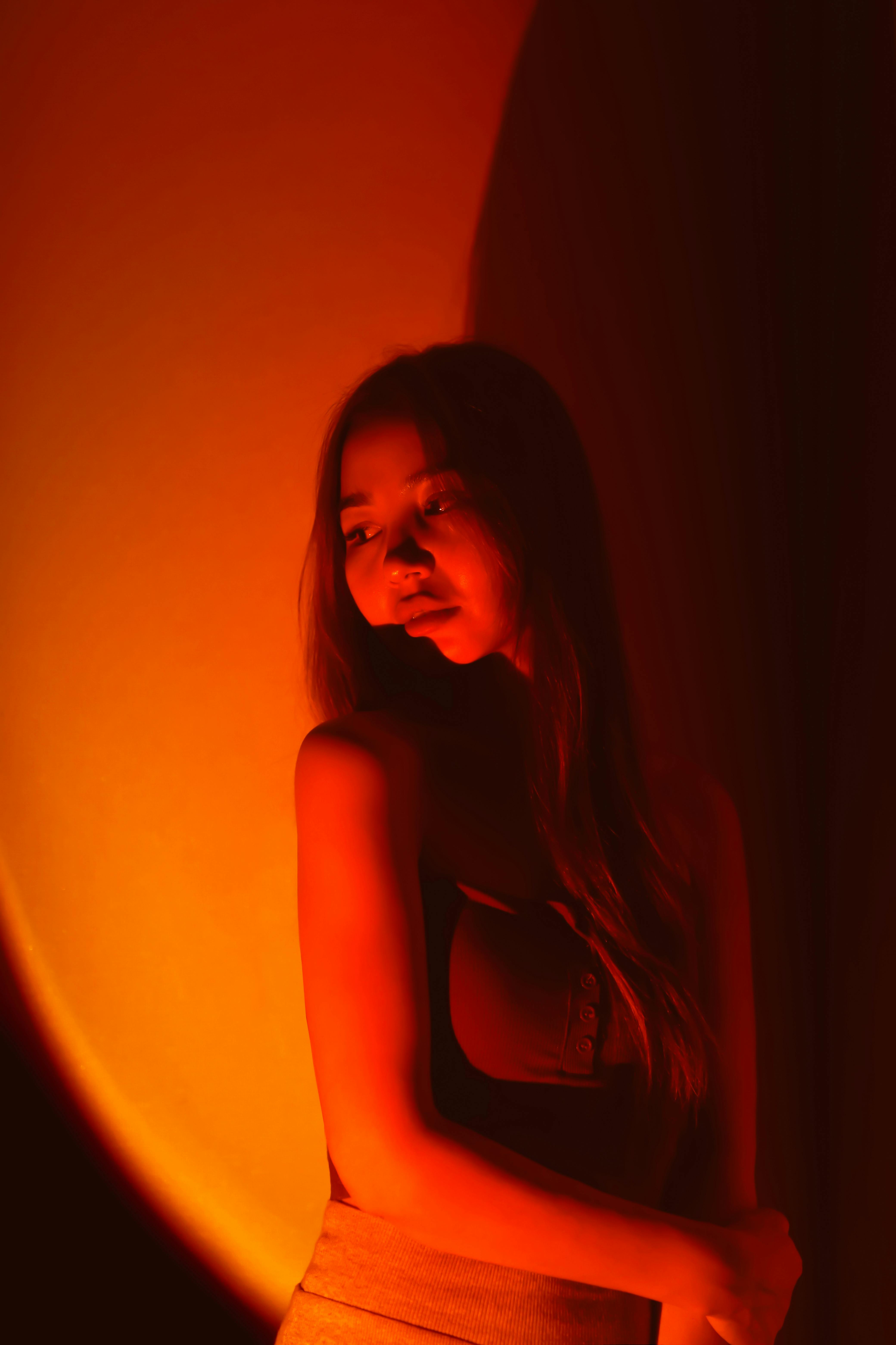 Moody Portrait with Warm Lighting Effect · Free Stock Photo