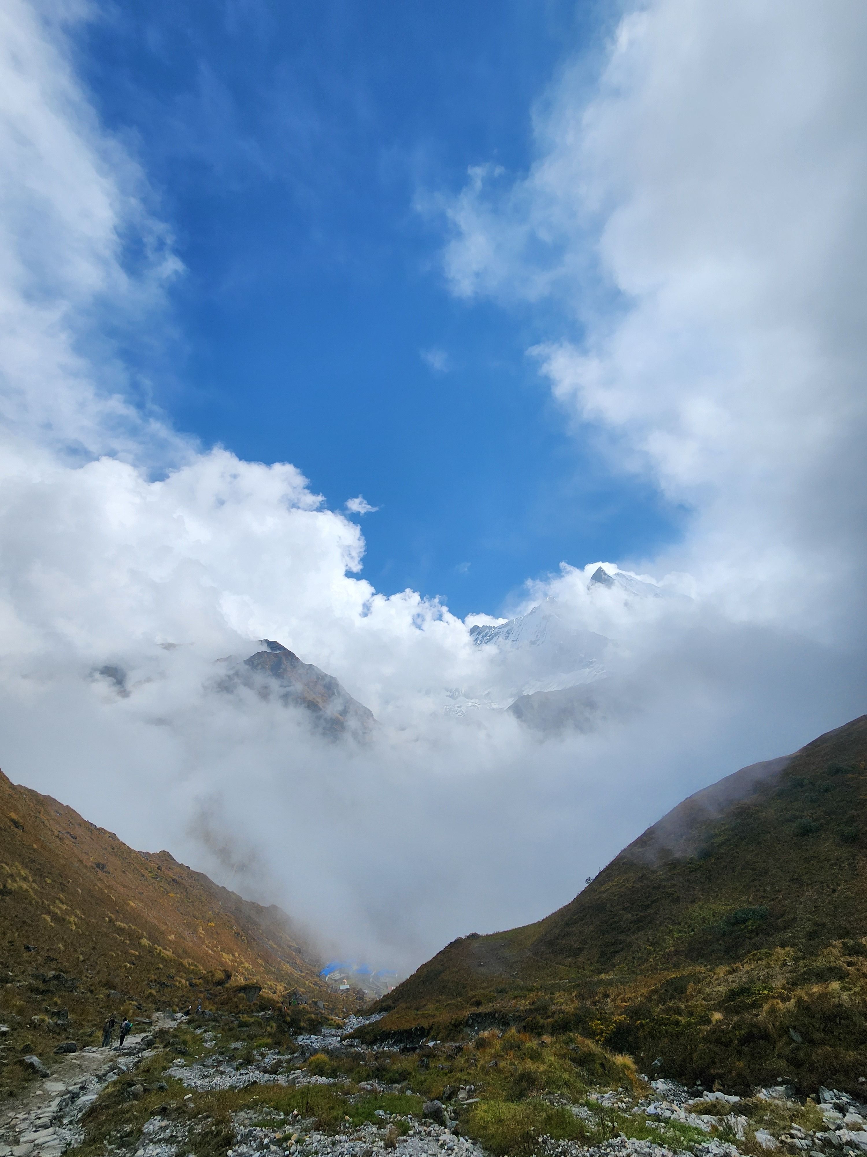 Stunning Himalayan Landscape with Blue Skies and Clouds · Free Stock Photo