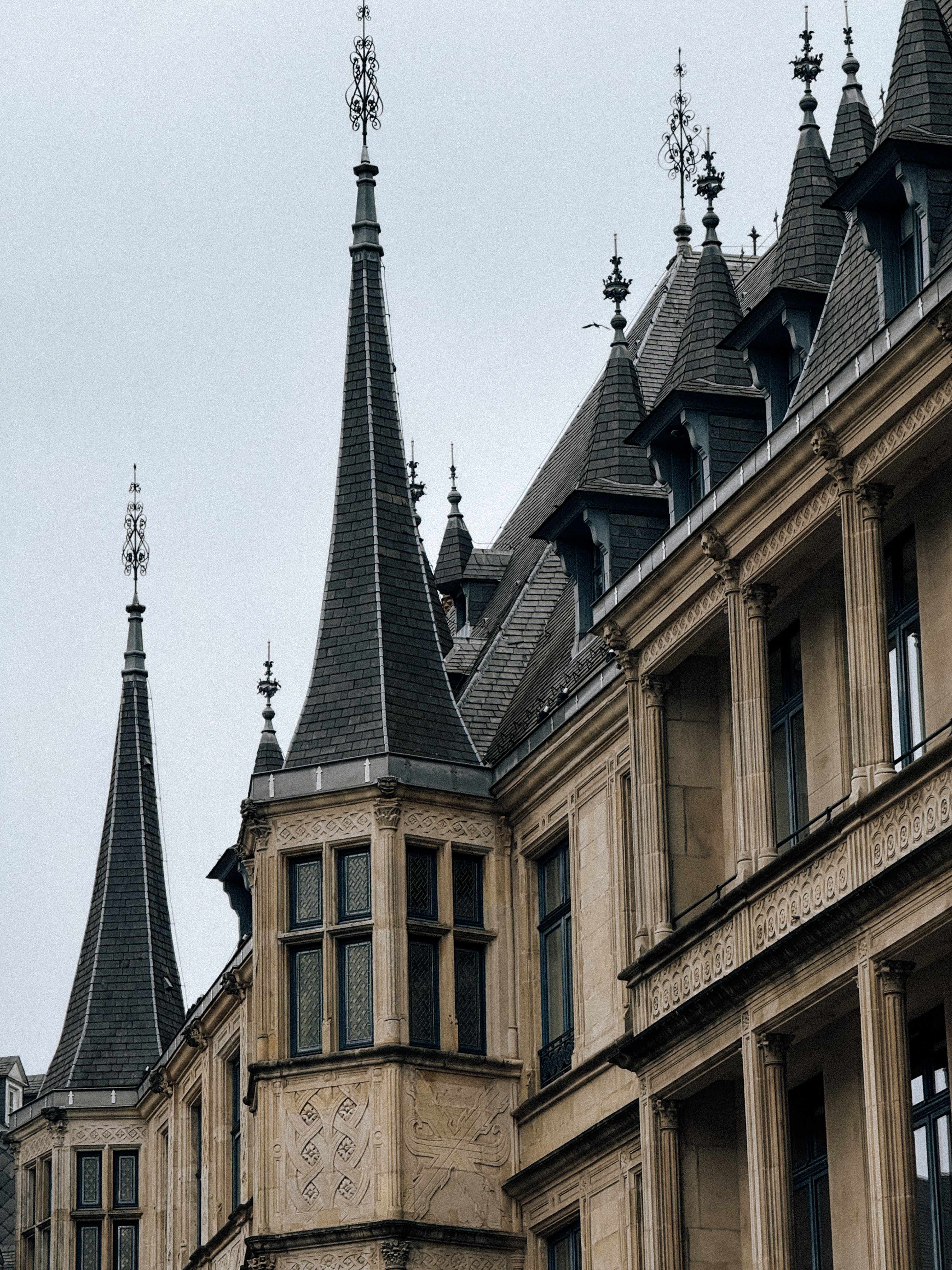 Gothic Architecture Spires of Luxembourg Palace · Free Stock Photo