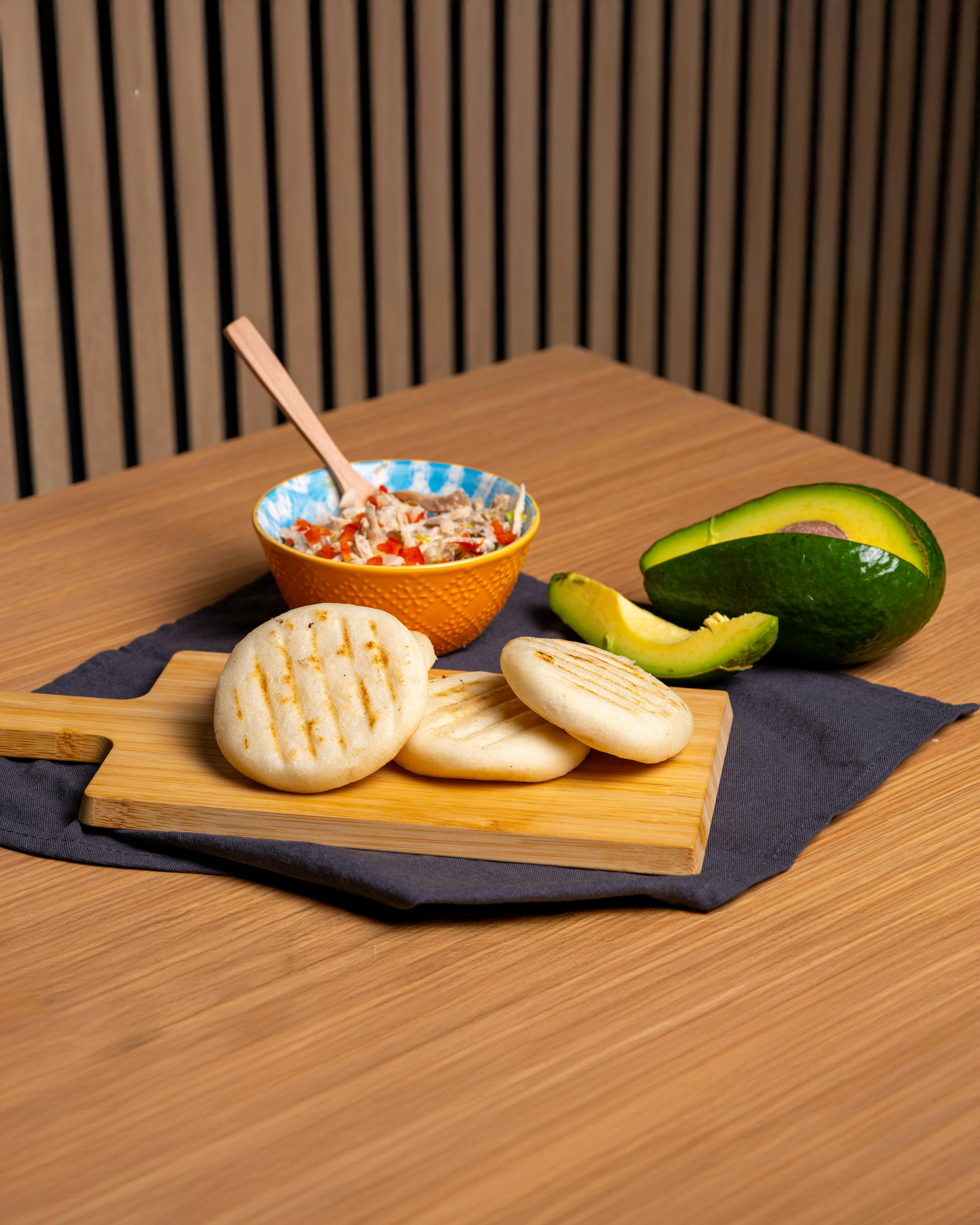 Fresh Arepas with Avocado and Tasty Salsa Bowl · Free Stock Photo