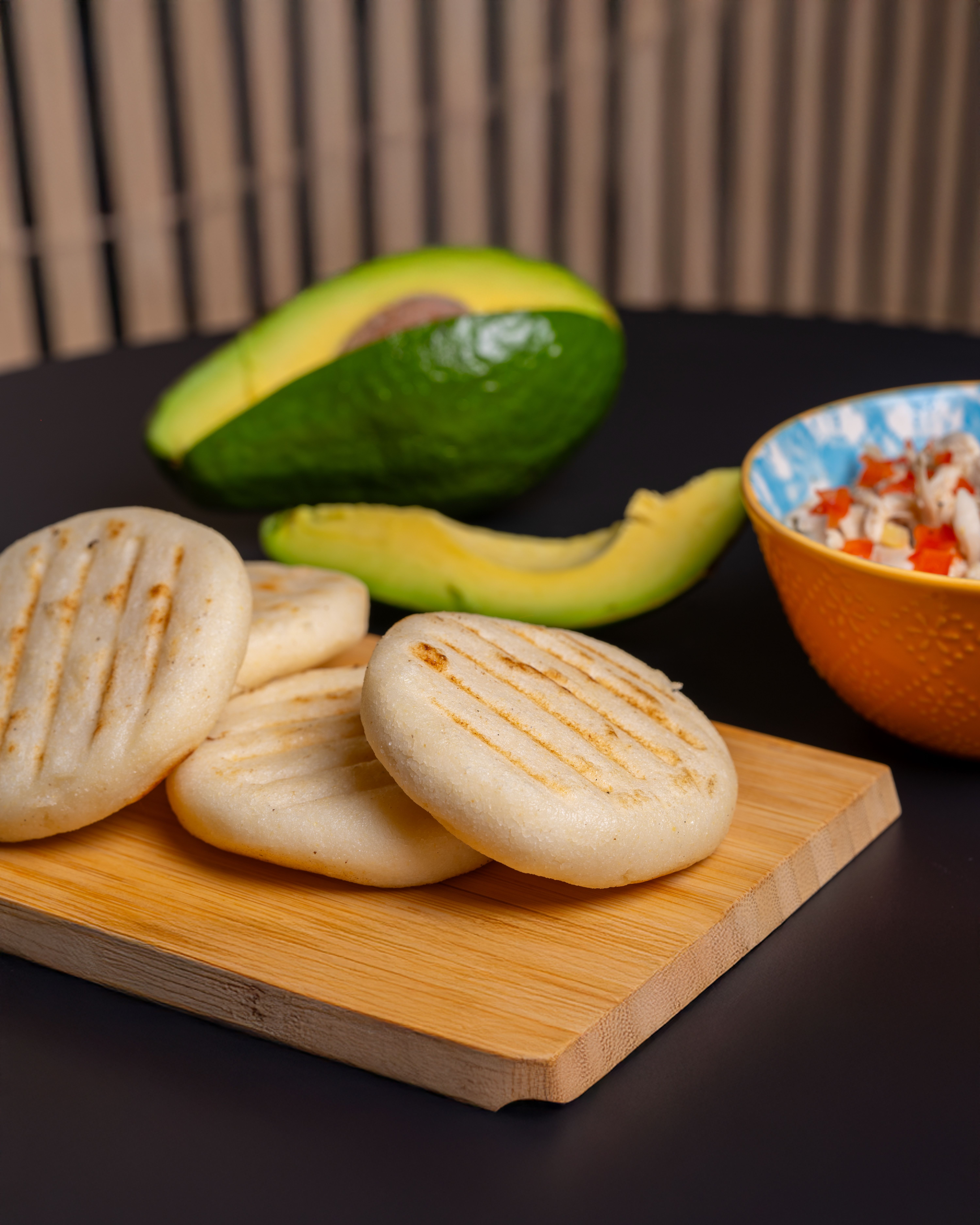 Delicious Arepas with Avocado and Salsa · Free Stock Photo
