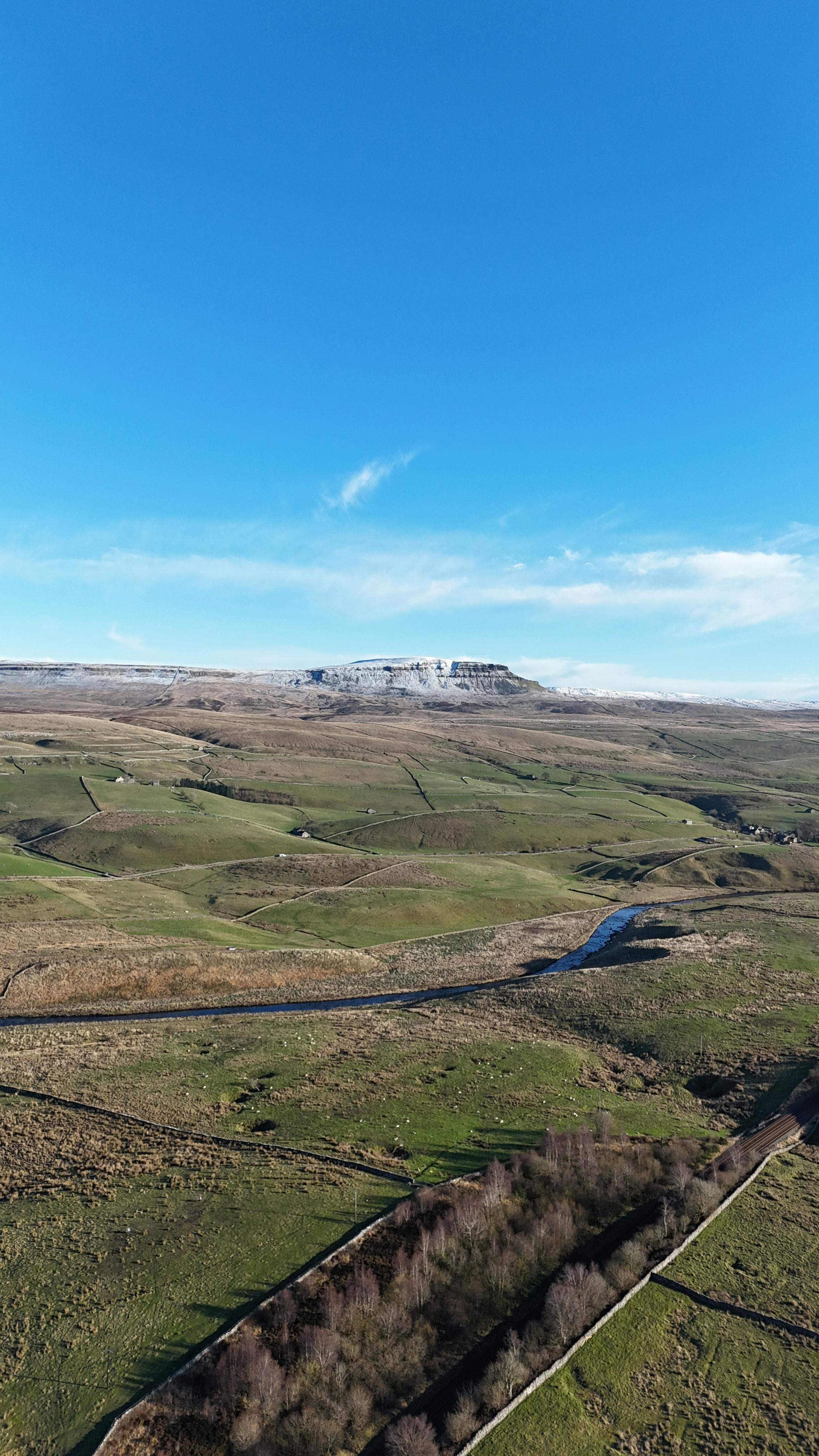 Aerial View of Yorkshire Dales National Park · Free Stock Photo