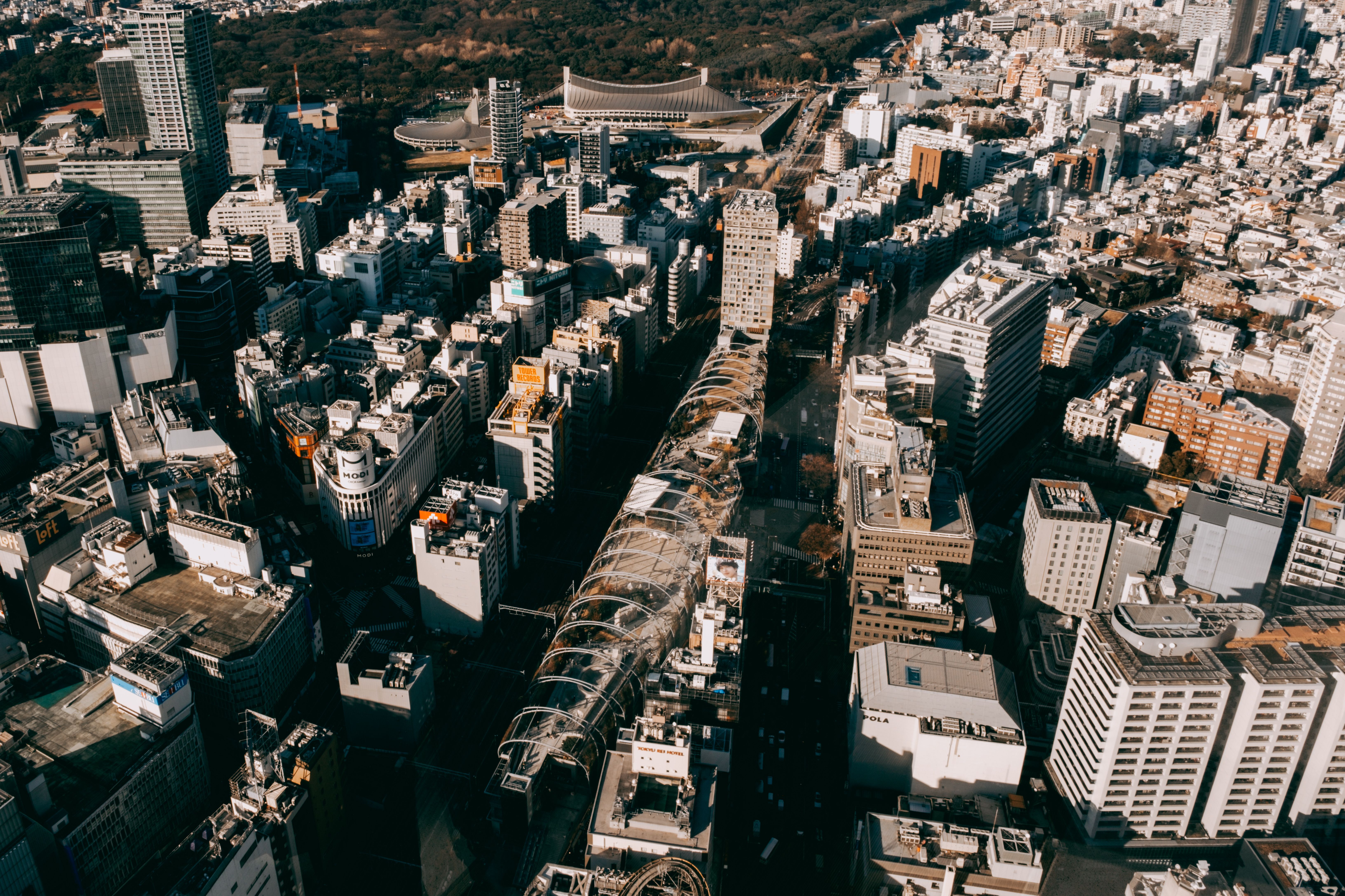 Aerial View of Tokyo's Urban Landscape in Daylight · Free Stock Photo