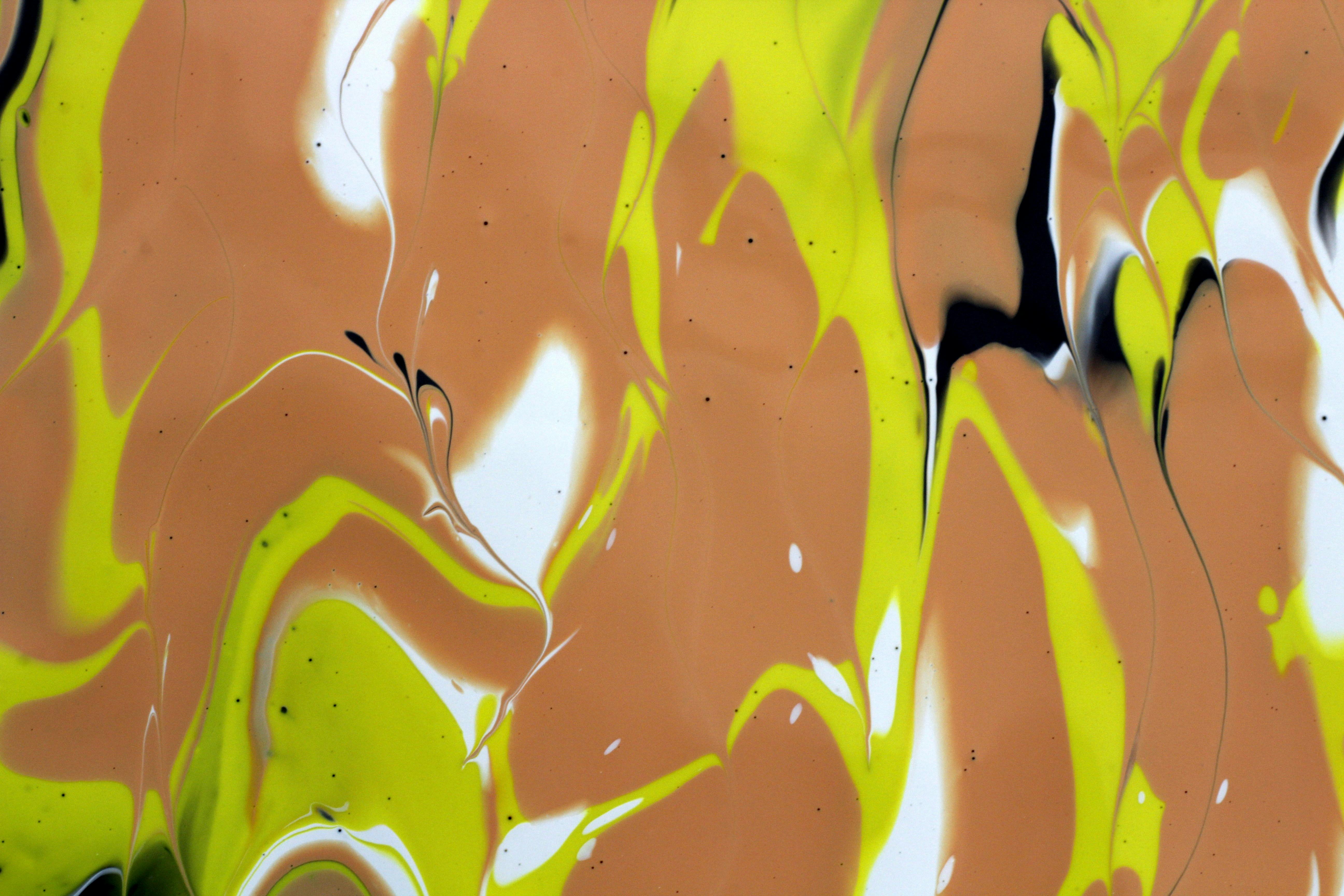 Colorful Abstract Paint Swirl Art in Vibrant Tones · Free Stock Photo