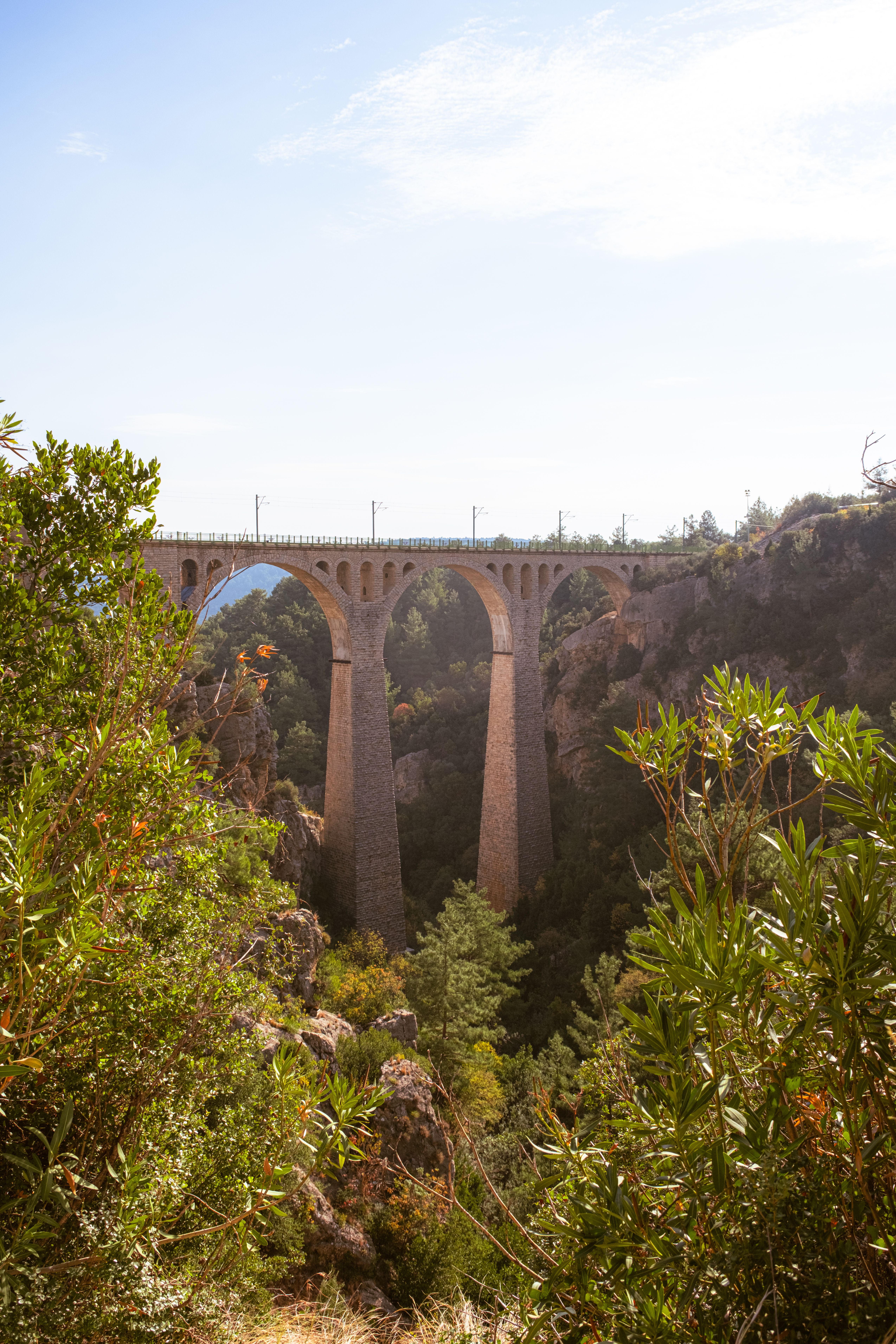 Majestic Stone Bridge Over Verdant Valley in Daylight · Free Stock Photo