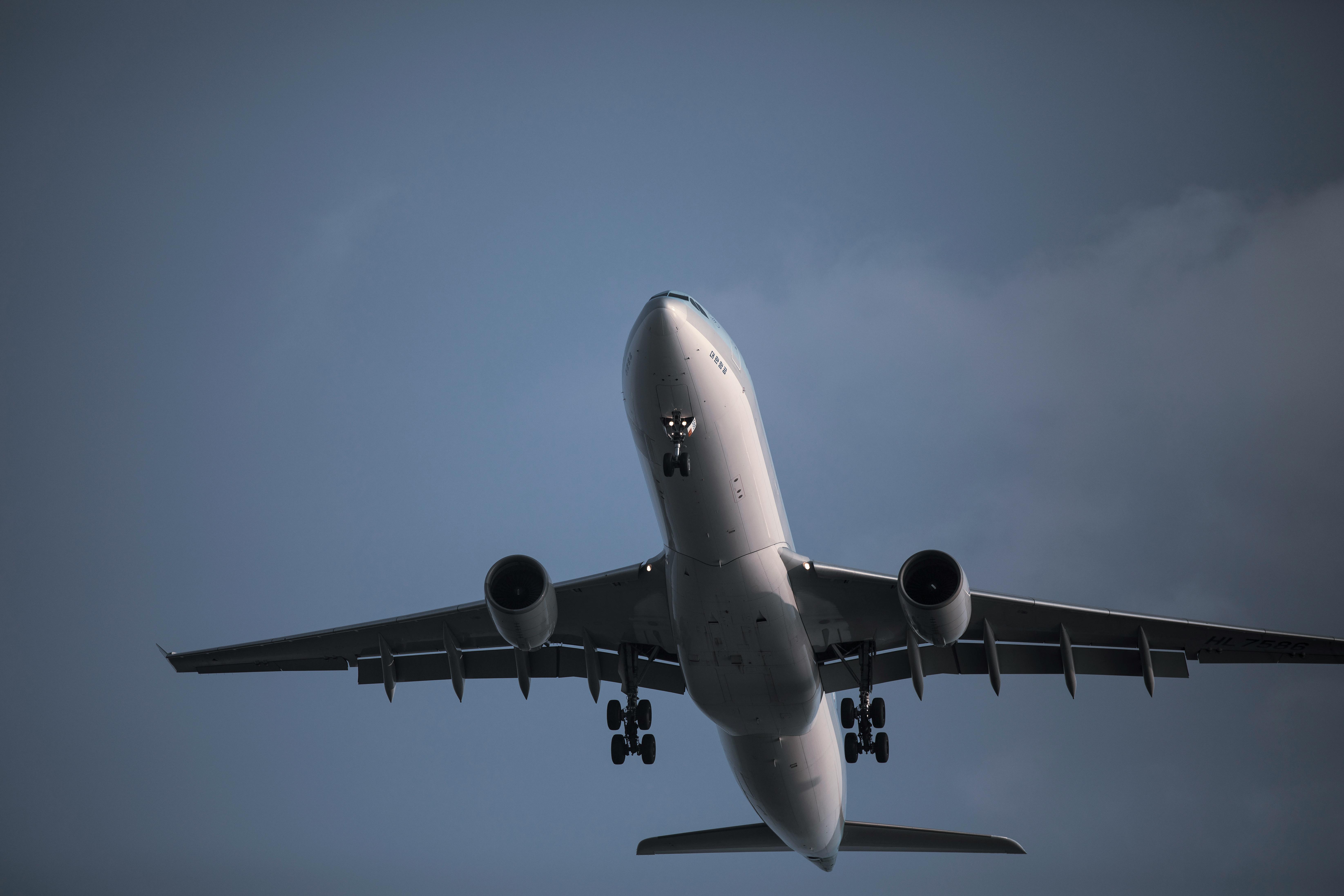 Shadow Image of a Plane Flying during Sunset · Free Stock Photo