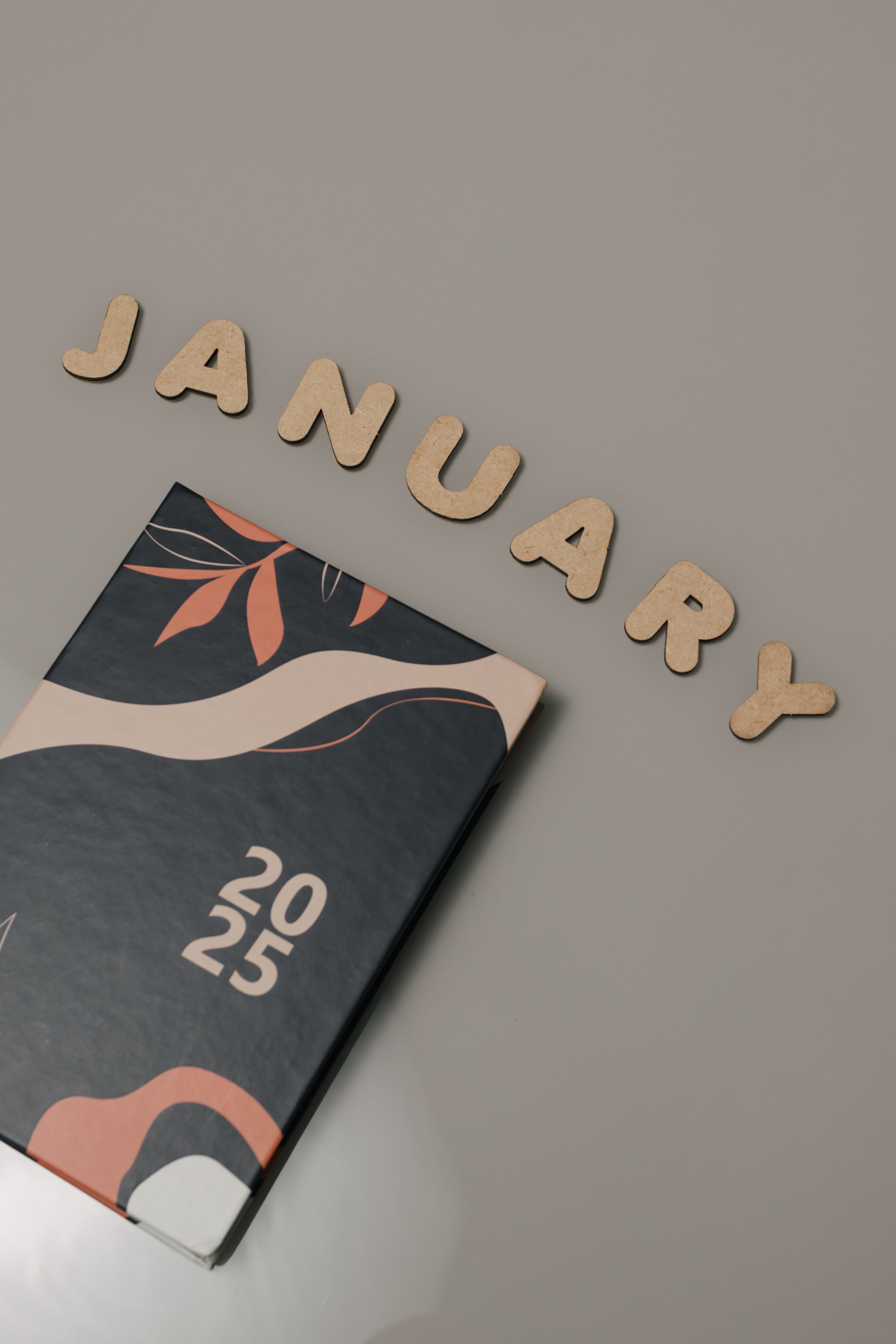 2025 Planner with January Wooden Letters · Free Stock Photo