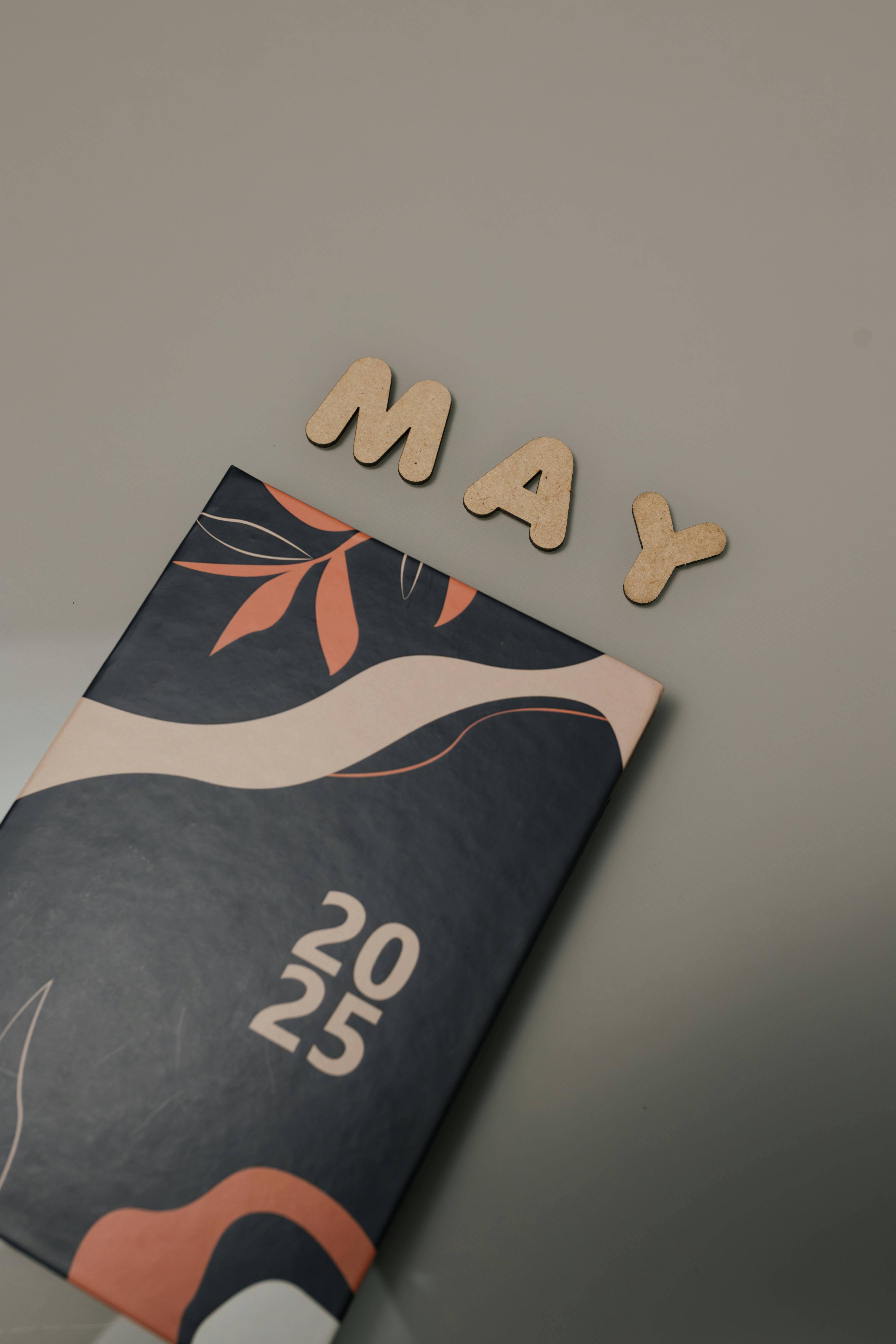 Stylish 2025 Planner with May Letters · Free Stock Photo