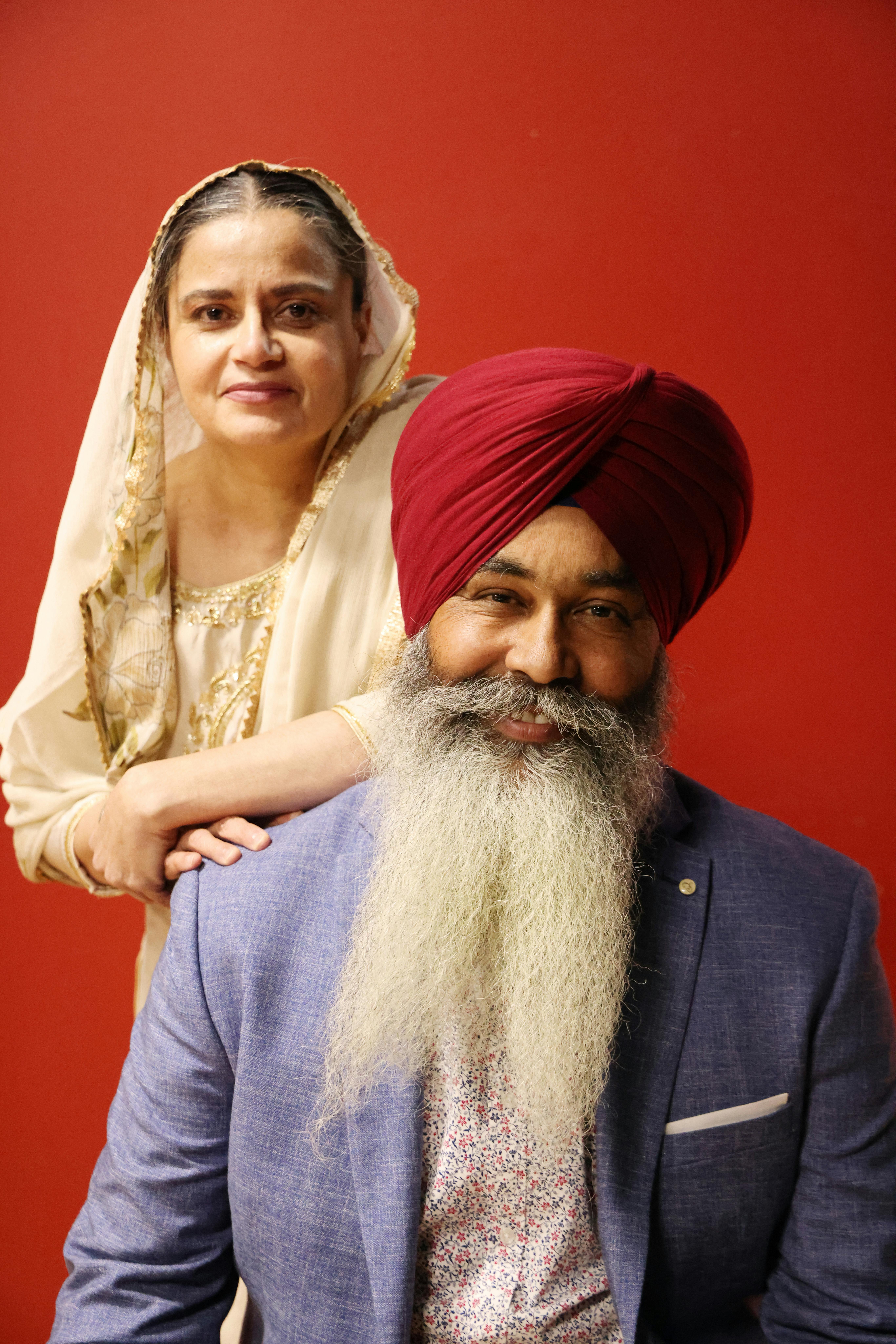 Portrait of Sikh Couple in Traditional Attire · Free Stock Photo
