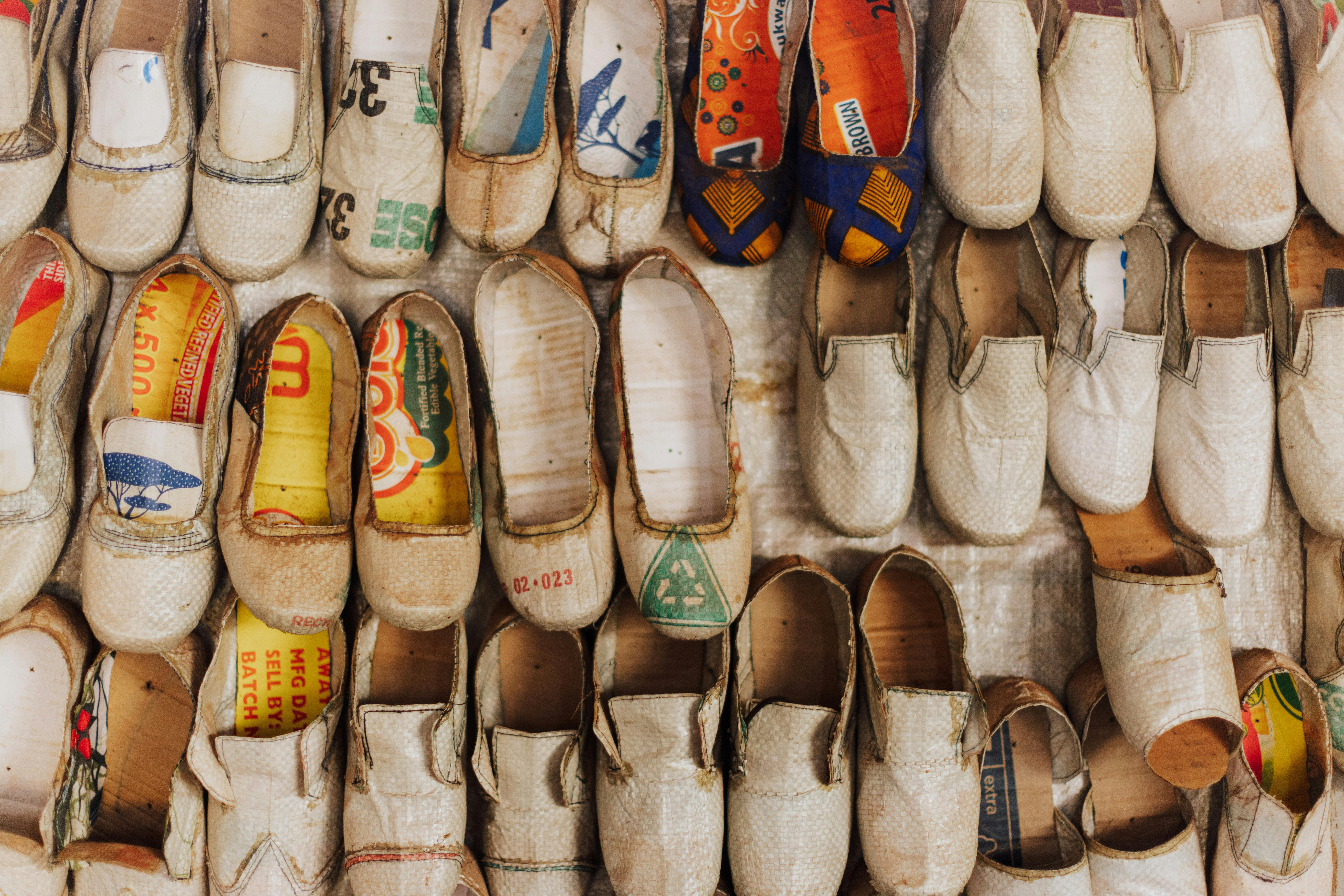 Handcrafted Recycled Shoes from Uganda · Free Stock Photo