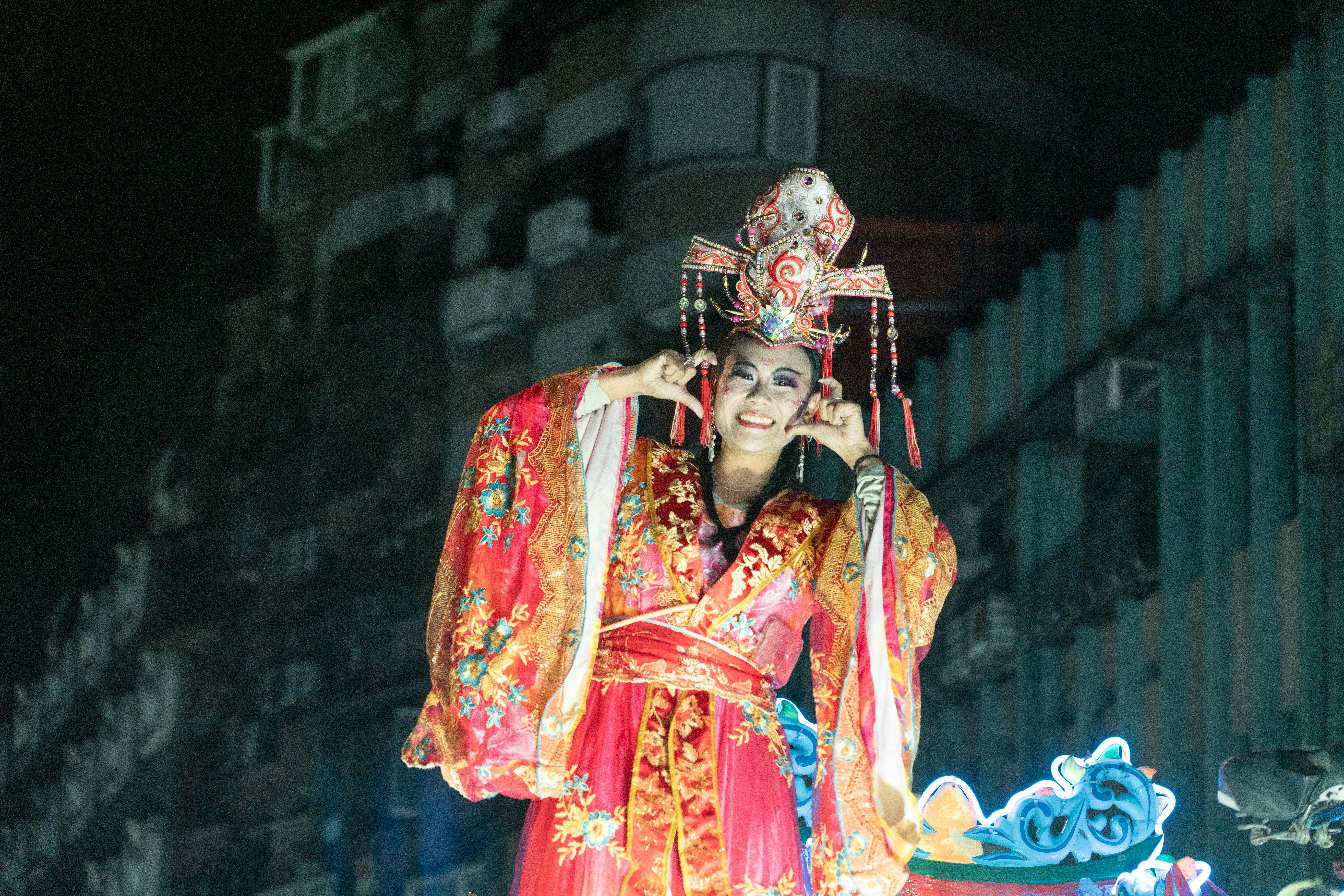Traditional Costume Performance in Taipei Street Festival · Free Stock ...