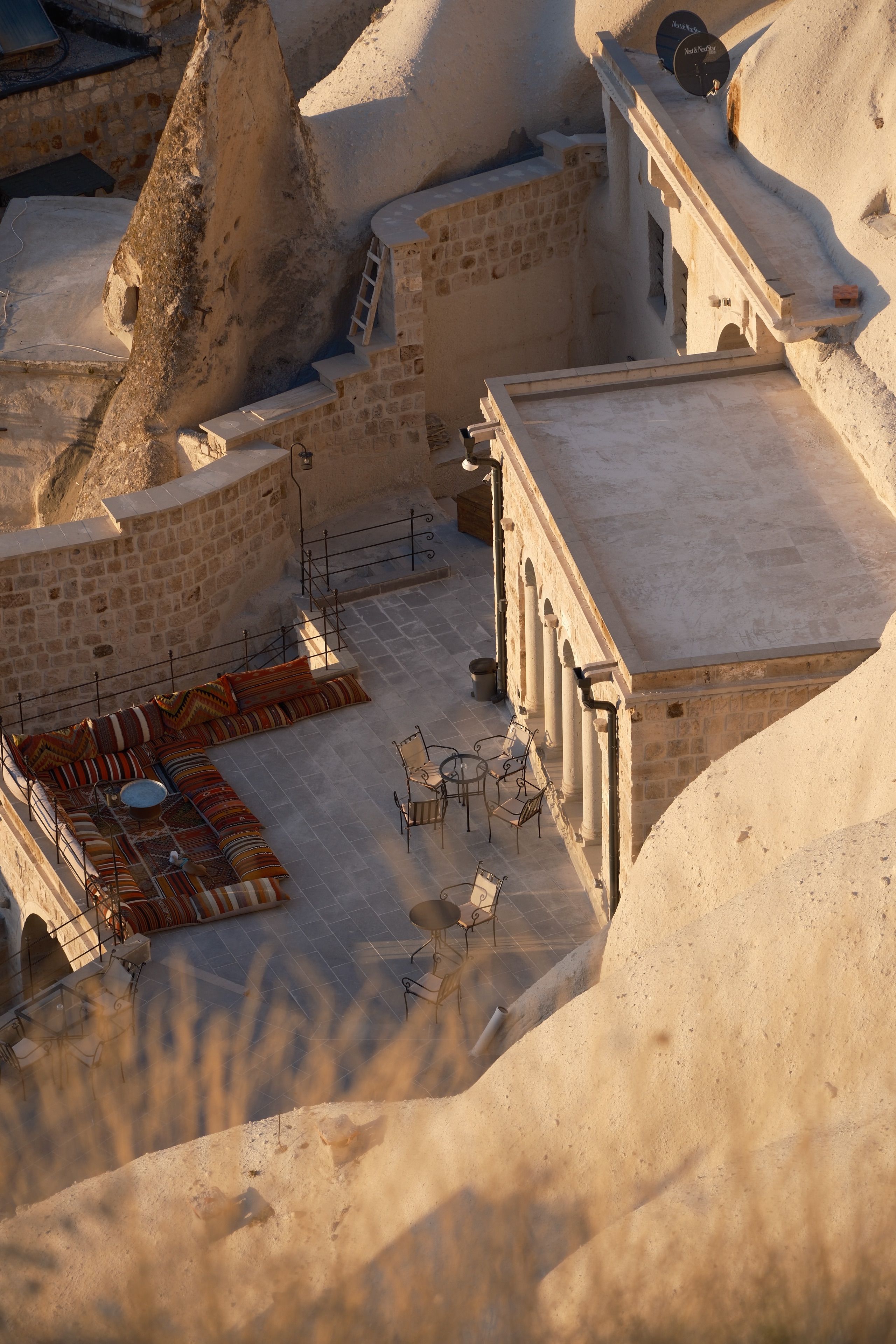 Aerial View of Cappadocia Cave House Terrace · Free Stock Photo