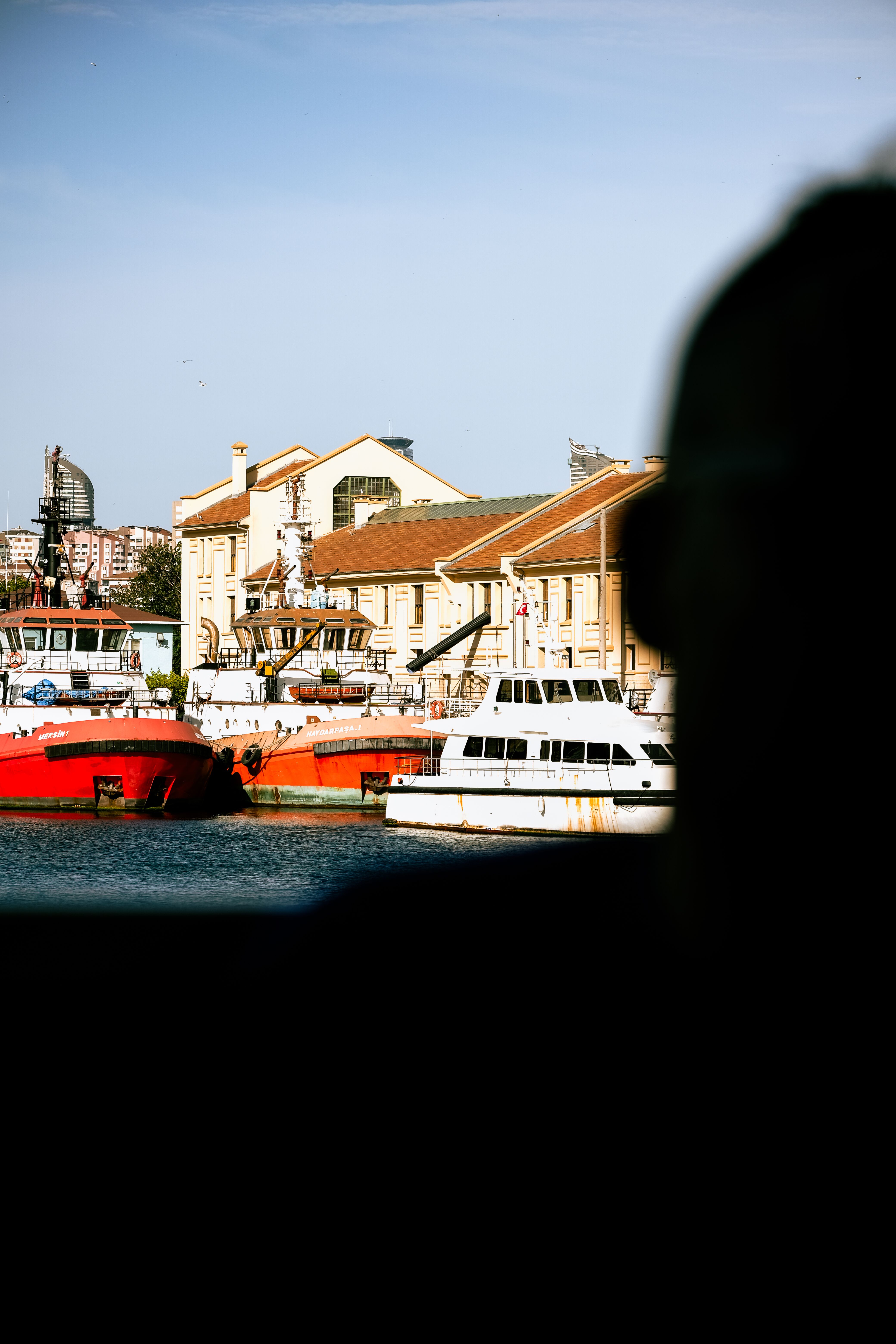 Istanbul Harbor Scene with Boats and Buildings · Free Stock Photo